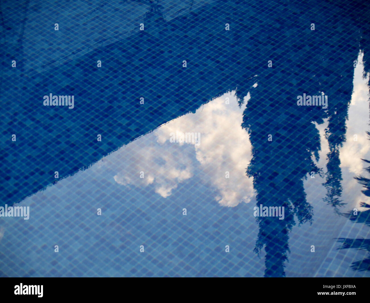 Reflection on the pool Stock Photo - Alamy
