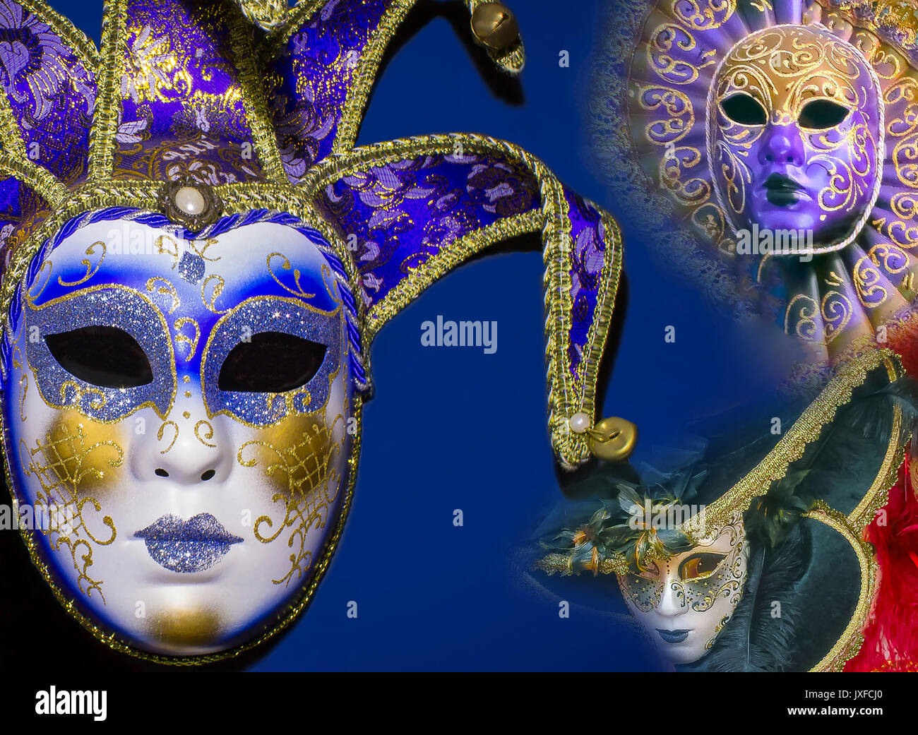 Venetian collage hi-res stock photography and images - Alamy