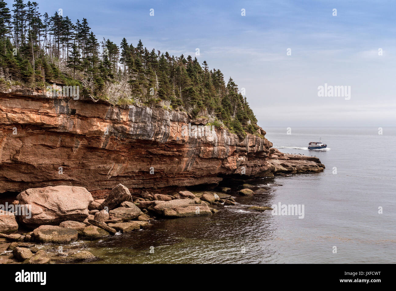 Bonaventure Island cove Gaspe Peninsula Quebec Canada Stock Photo - Alamy