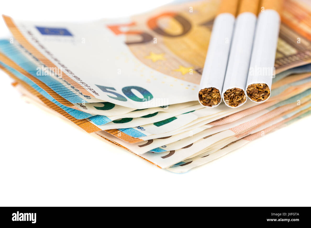 50 euro banknotes cigarettes on hi-res stock photography and images - Alamy