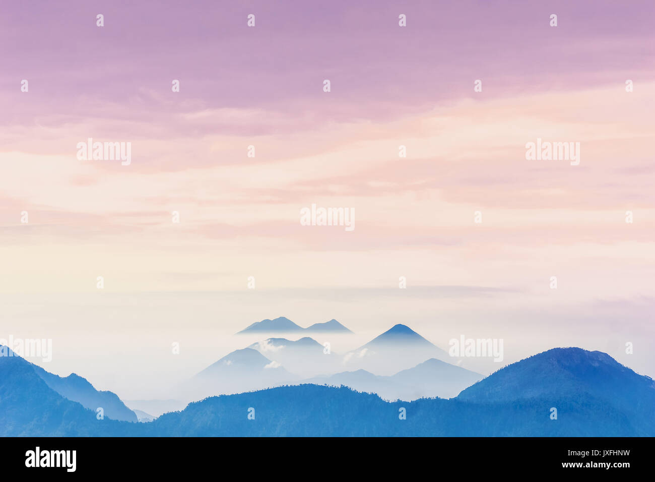 Fog volcanoes hi-res stock photography and images - Alamy