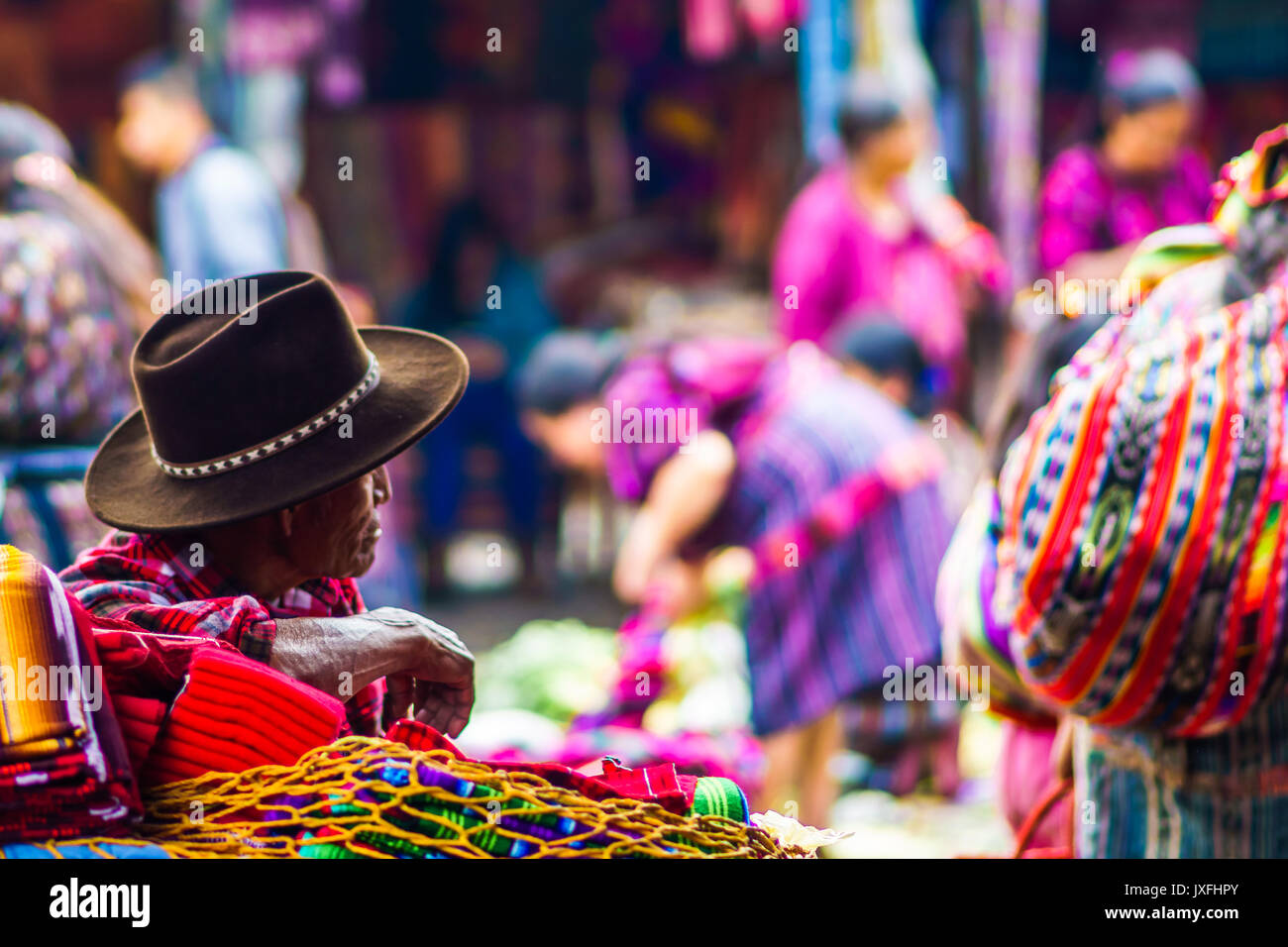 Guatemalan indigenous men in traditional hi-res stock photography and ...