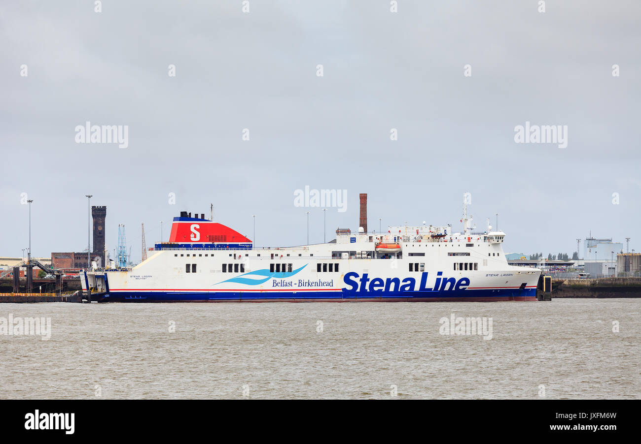 Stena Line ferry Stena Lagan in Birkenhead. Stena Line have a fleet of ...