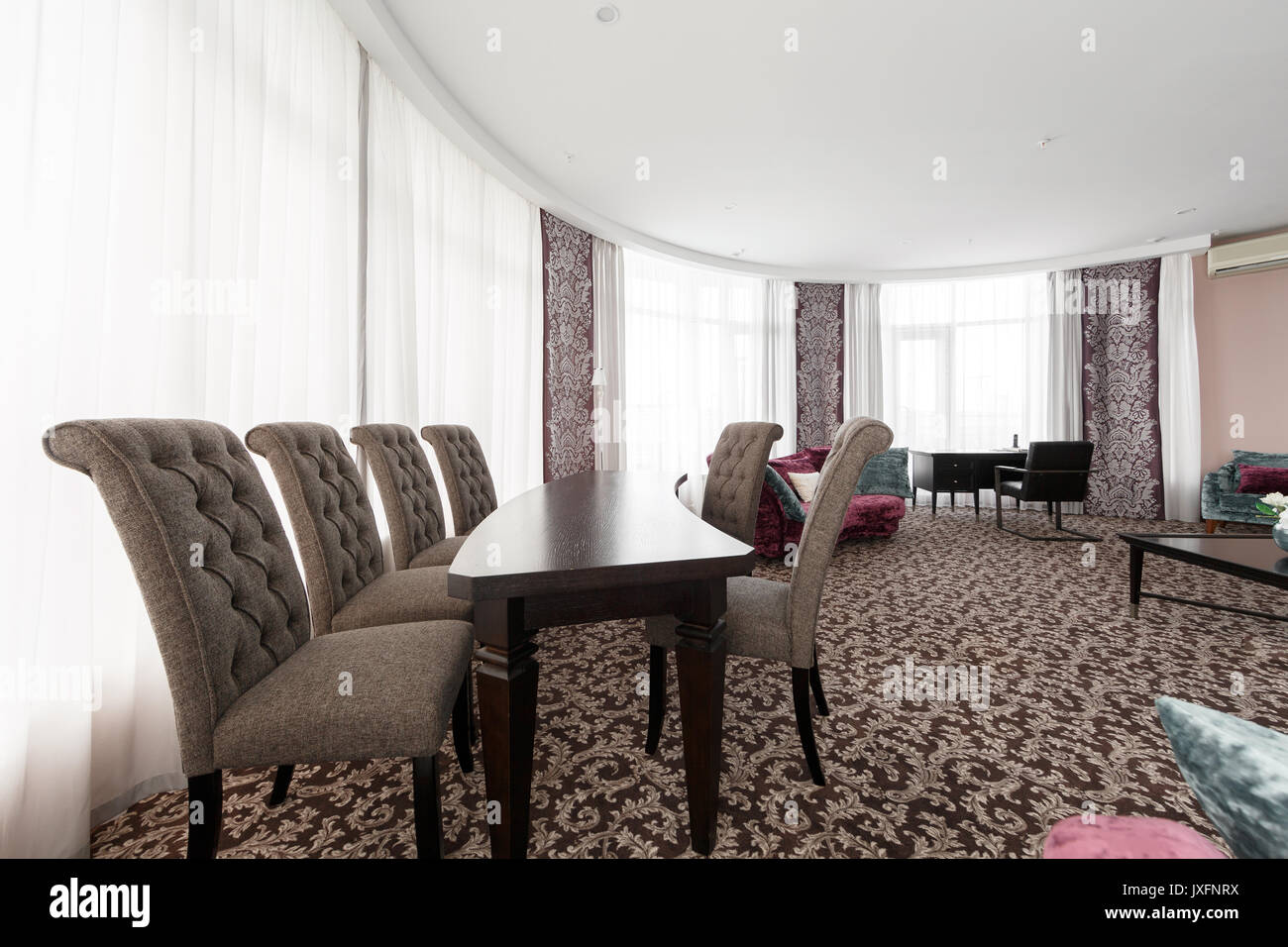 Hotel apartment, living room interior in the morning Stock Photo - Alamy
