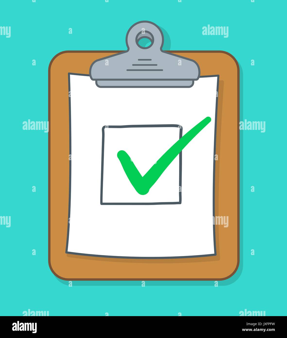 Checklist On Clipboard Icon Cartoon High Resolution Stock Photography ...