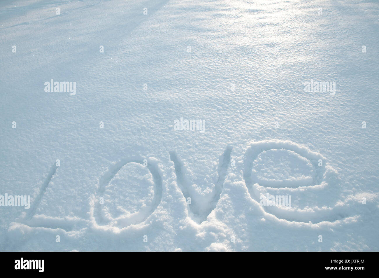 Word Written In Snow High Resolution Stock Photography and Images - Alamy