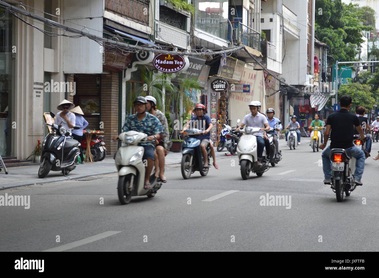 Busy Hanoi streets, Vietnam, 2015 Stock Photo - Alamy
