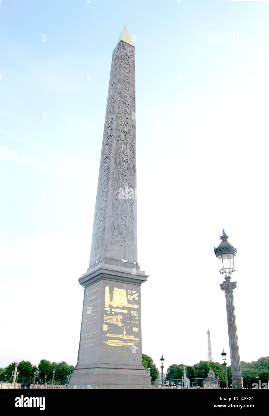 Obelisk of Concorde square, Paris Stock Photo - Alamy