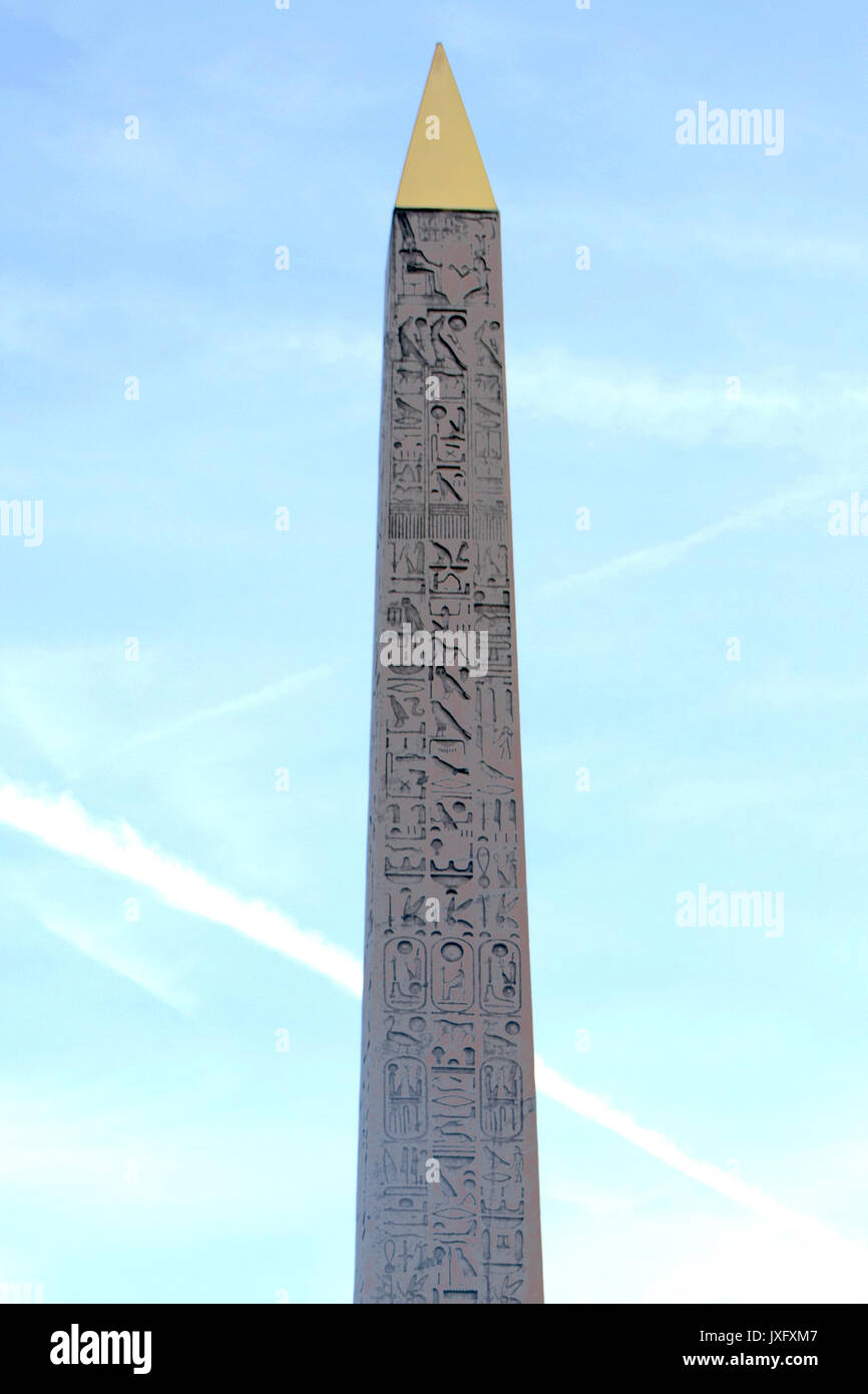 Obelisk of Concorde square, Paris Stock Photo - Alamy