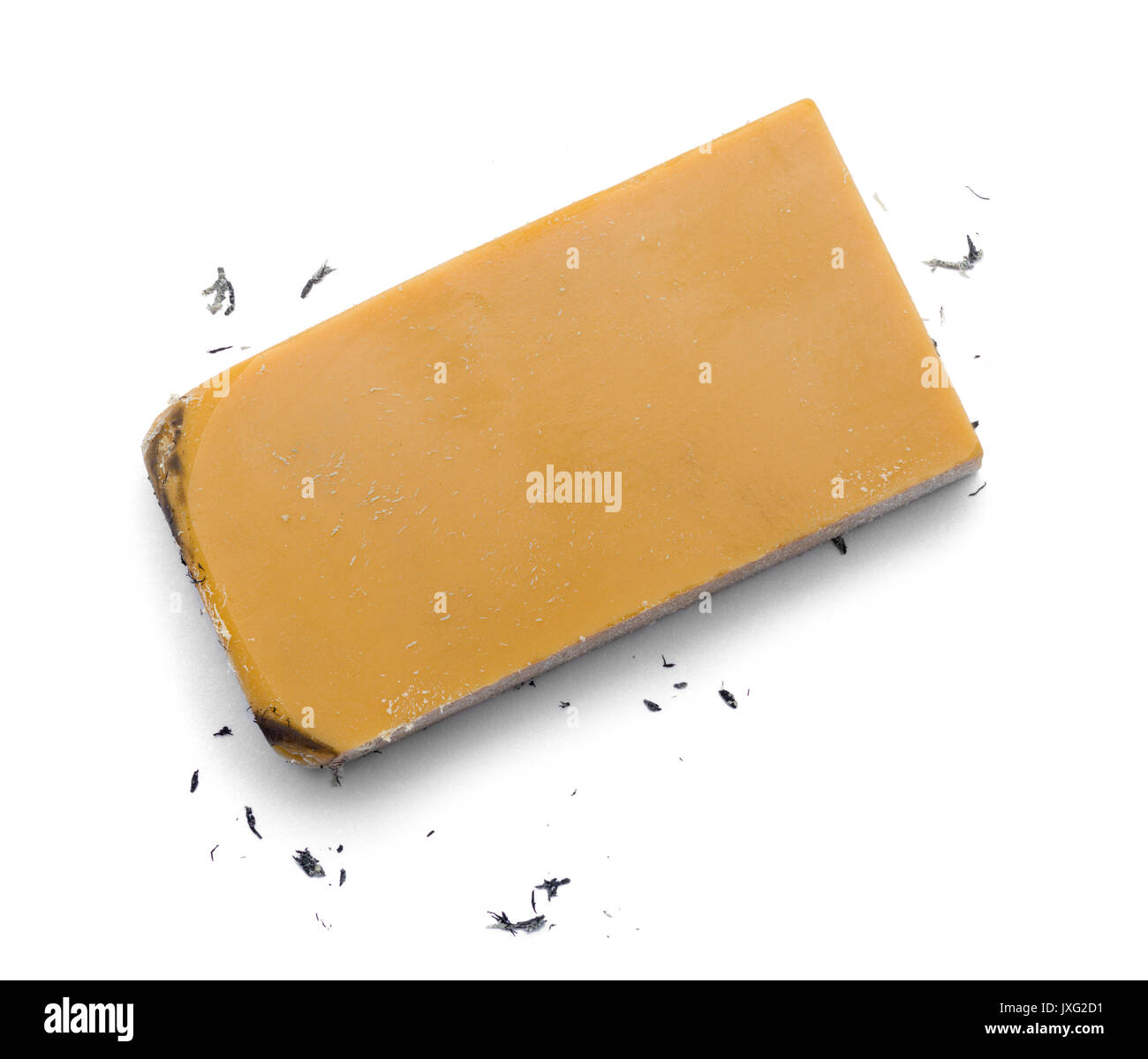 Art Eraser Used Isolated on White Background Stock Photo - Alamy