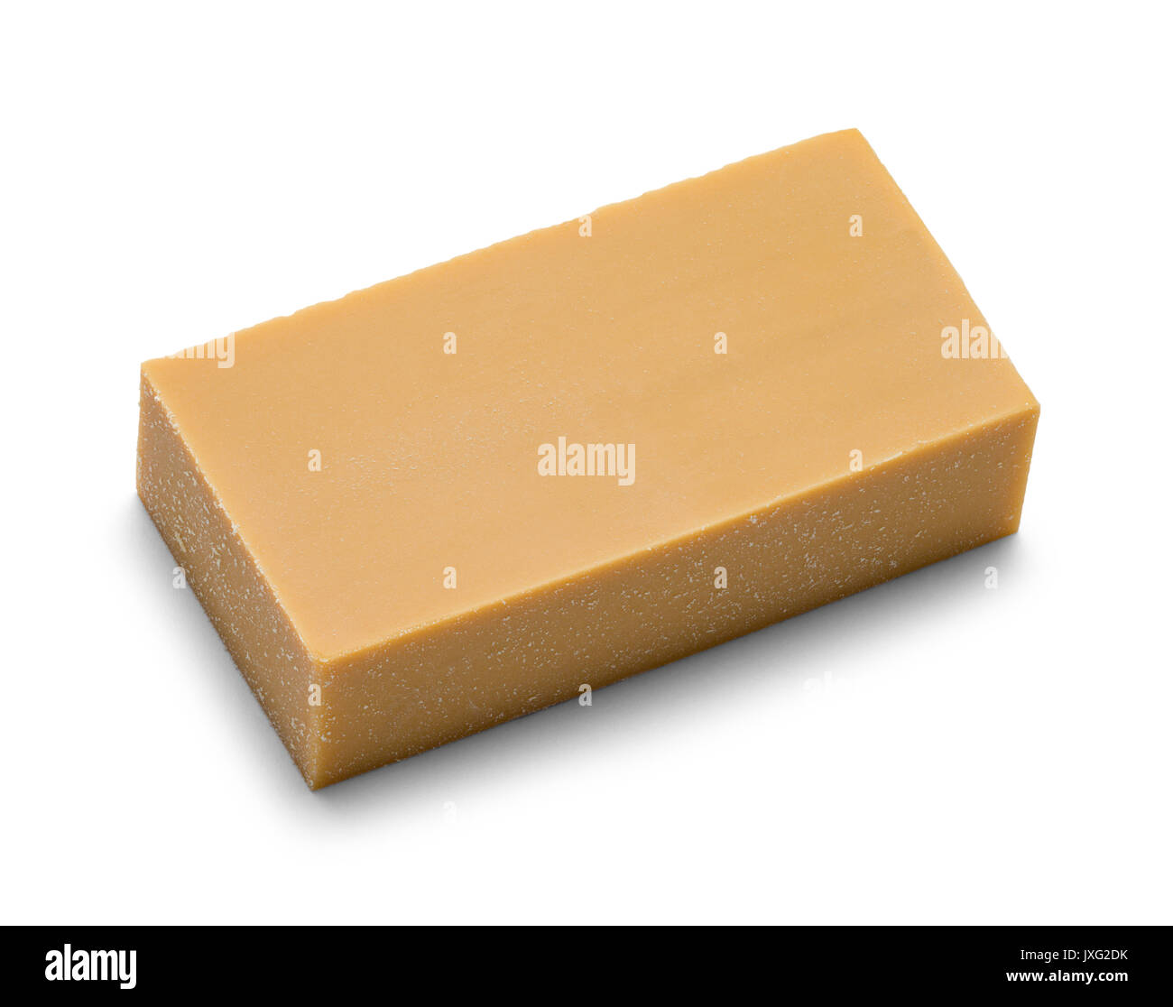 Brown Art Eraser Isolated on White Background Stock Photo - Alamy