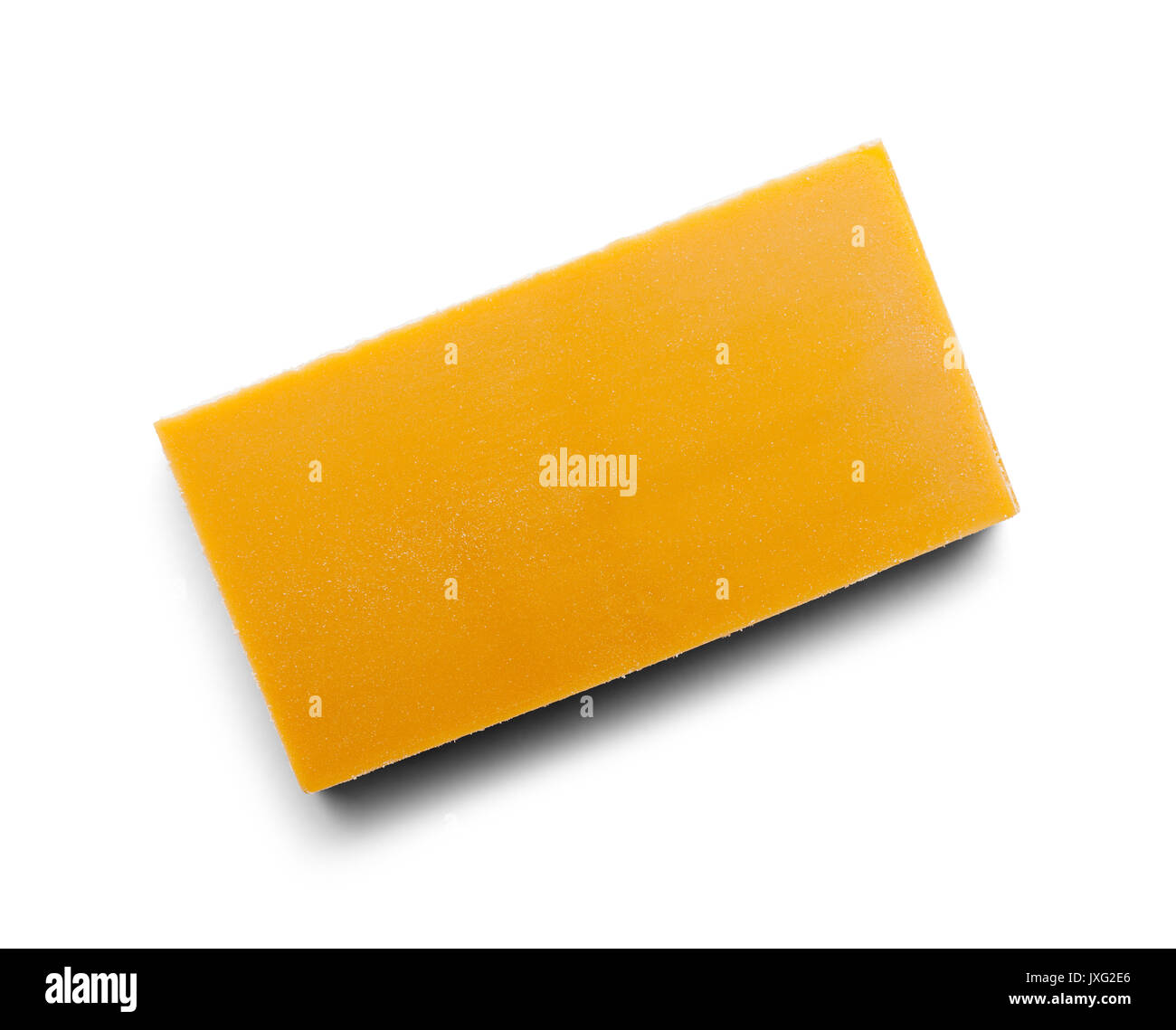 Brown Eraser Top View Isolated on White Background Stock Photo - Alamy