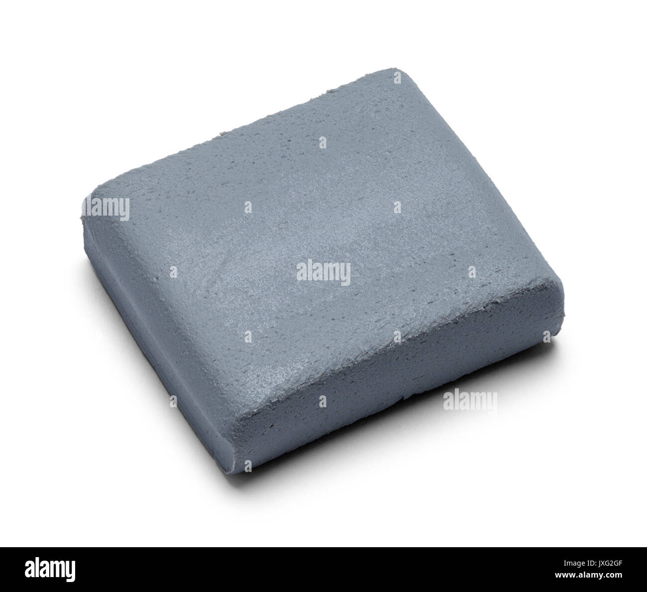 Grey Kneaded Art Eraser Isolated on White Background Stock Photo - Alamy