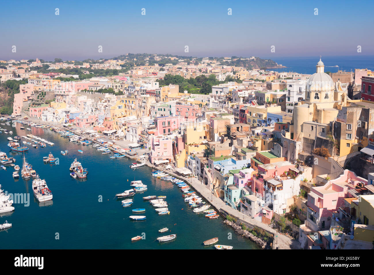 Aerial view beautiful procida hi-res stock photography and images - Alamy