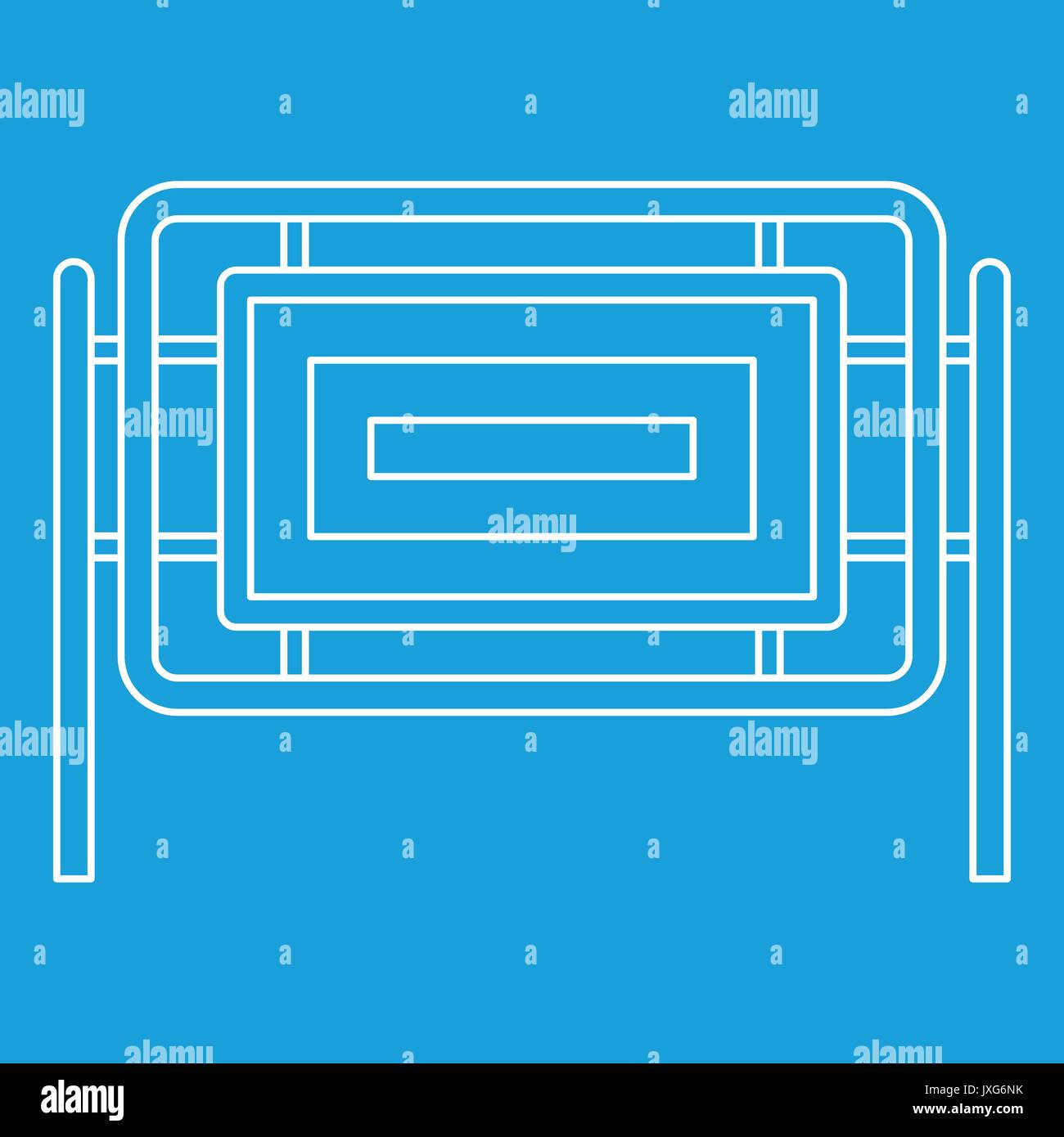 Square fence icon, outline style Stock Vector Image & Art - Alamy