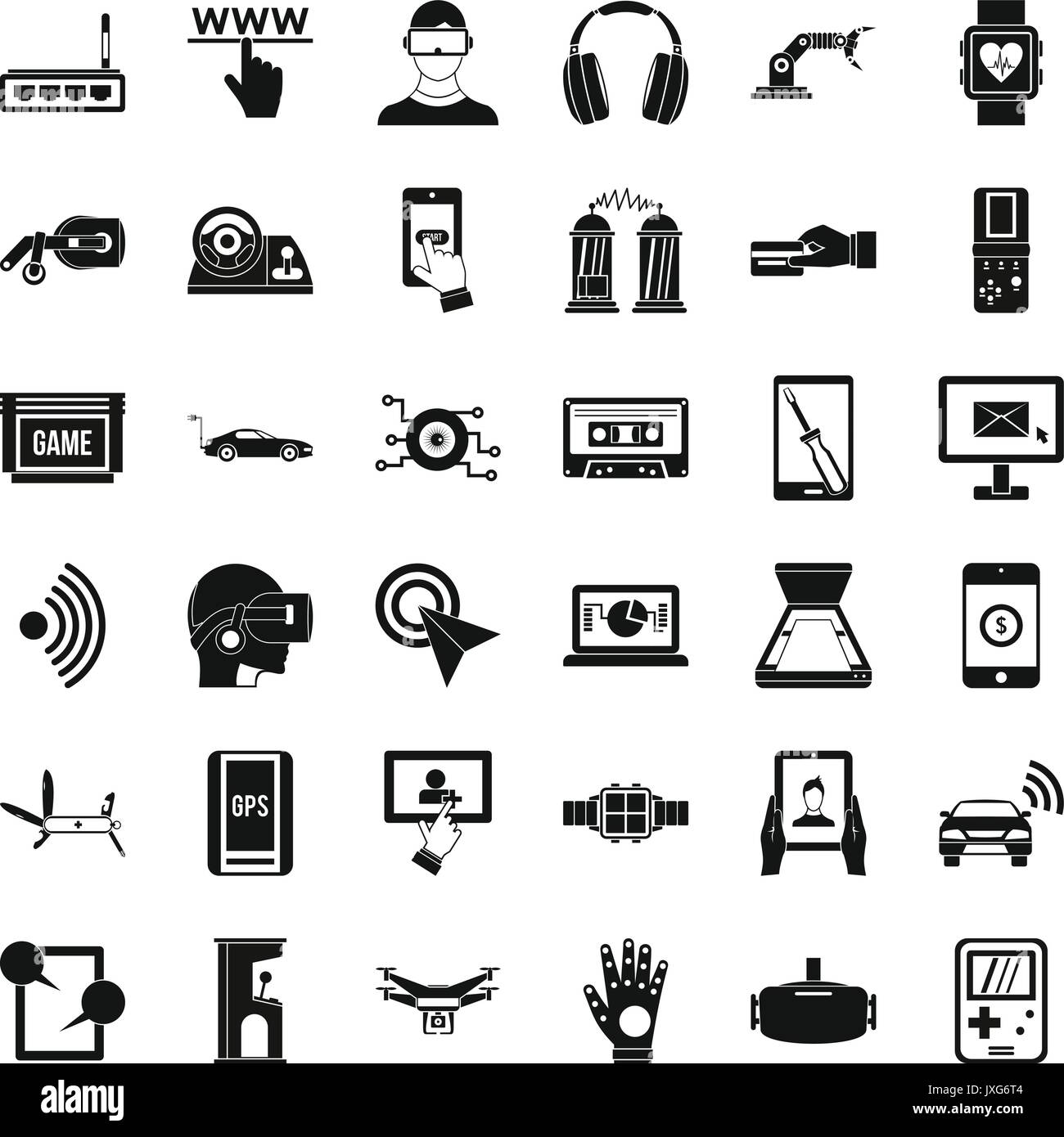 Adjustment icons set, simple style Stock Vector Image & Art - Alamy