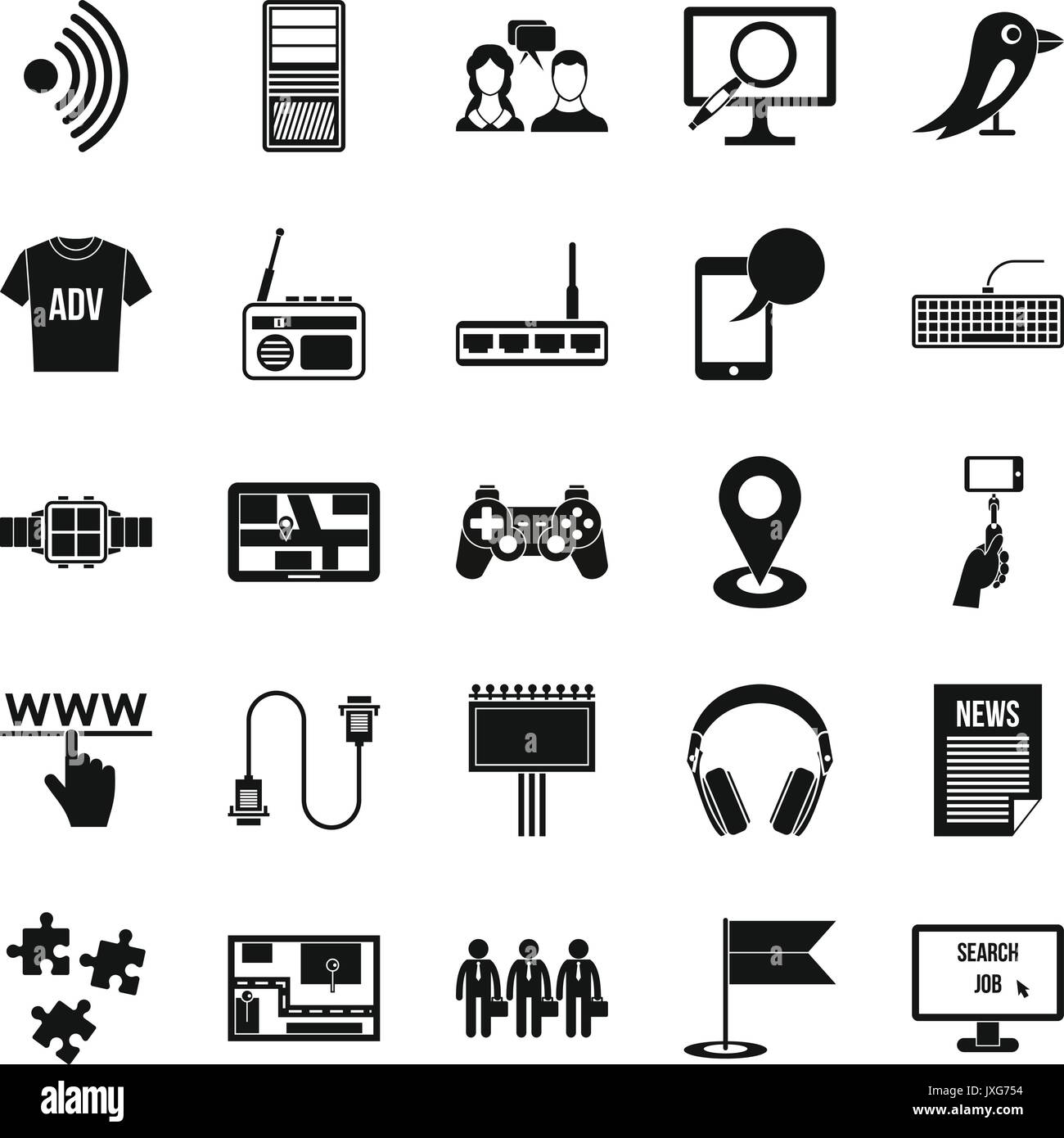 Access icons set, simple style Stock Vector Image & Art - Alamy