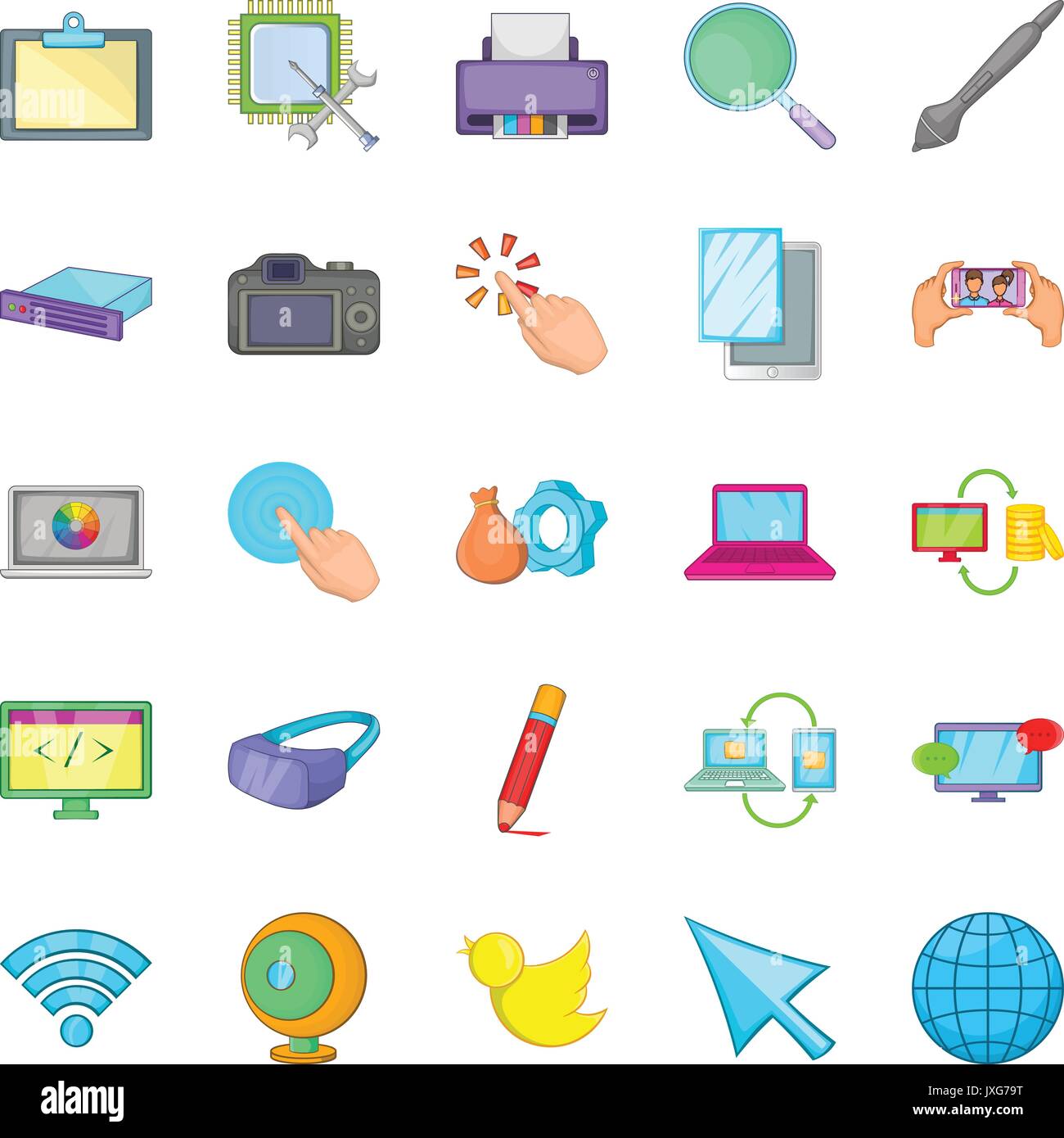 Cartoon illustration people connecting networking hi-res stock ...