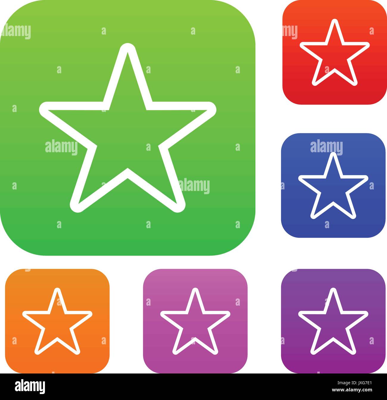 Star set collection Stock Vector Image & Art - Alamy