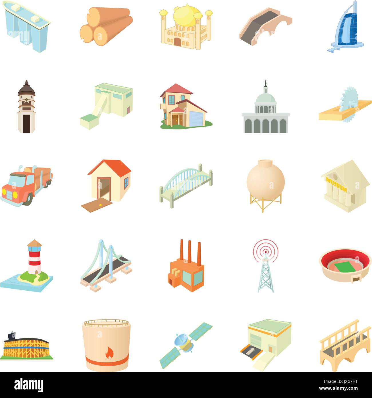 Operand icons set, cartoon style Stock Vector Image & Art - Alamy