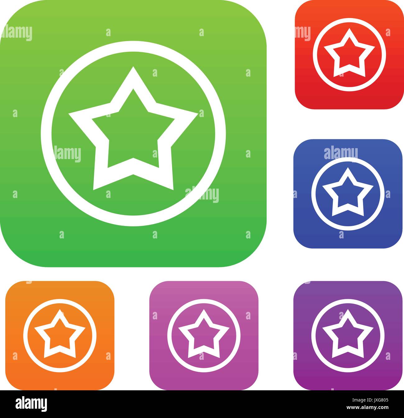 Star set collection Stock Vector Image & Art - Alamy