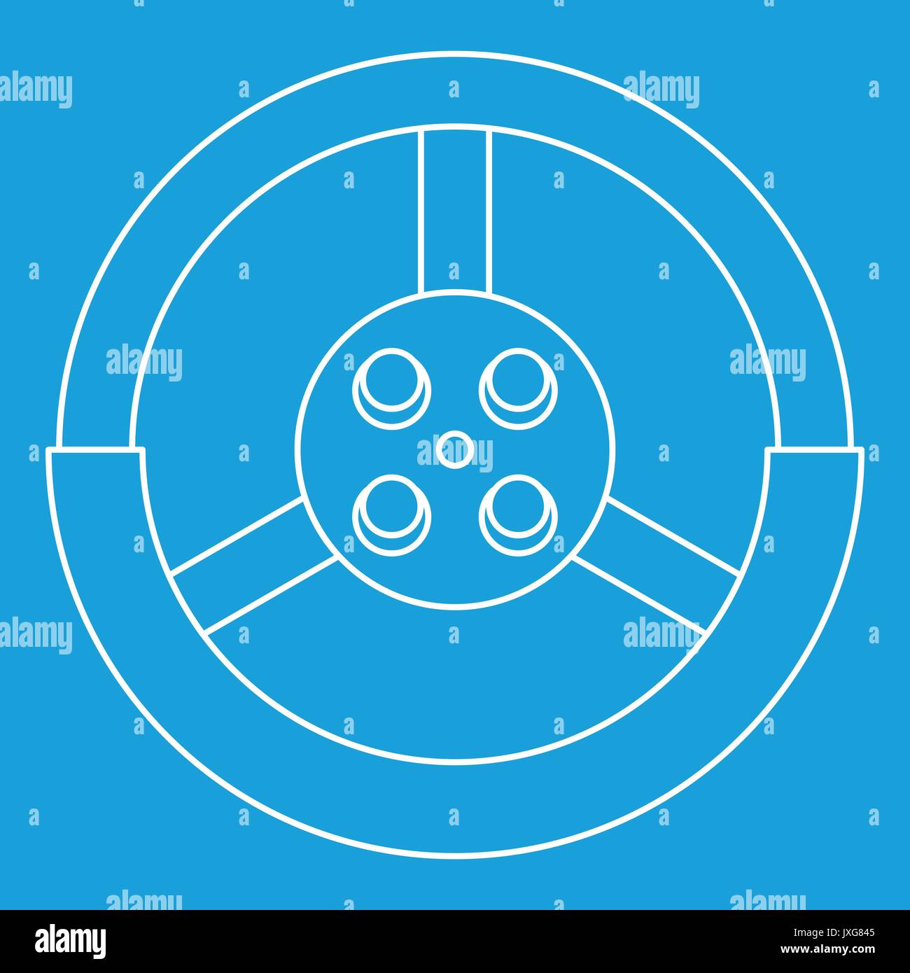 Steering wheel icon, outline style Stock Vector Image & Art - Alamy