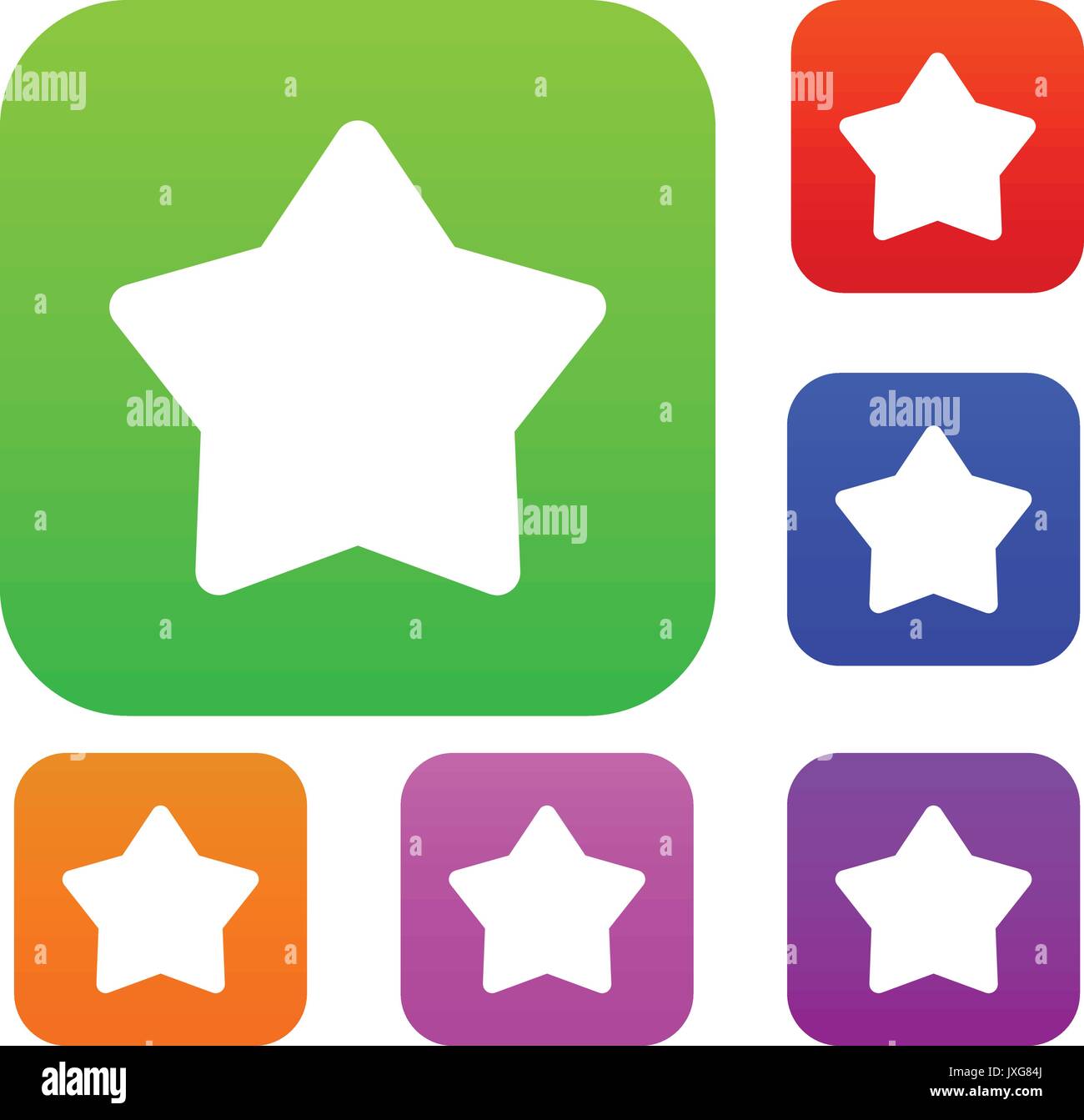 Star set collection Stock Vector Image & Art - Alamy