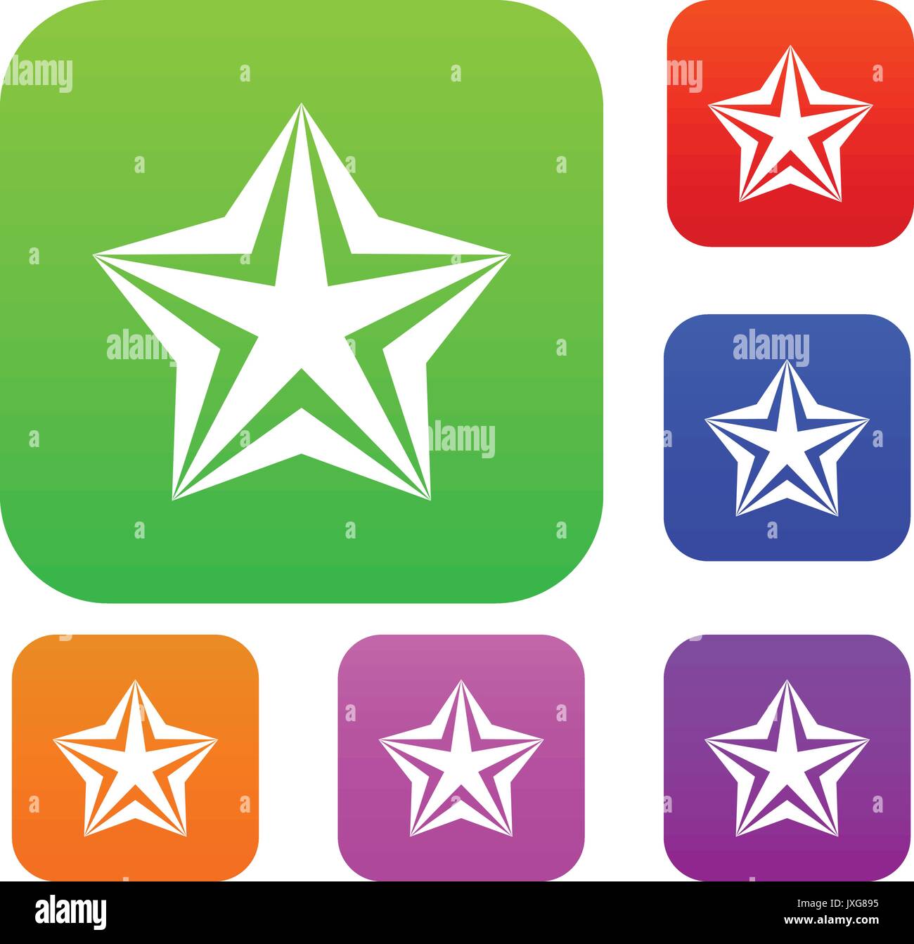 Star set collection Stock Vector Image & Art - Alamy