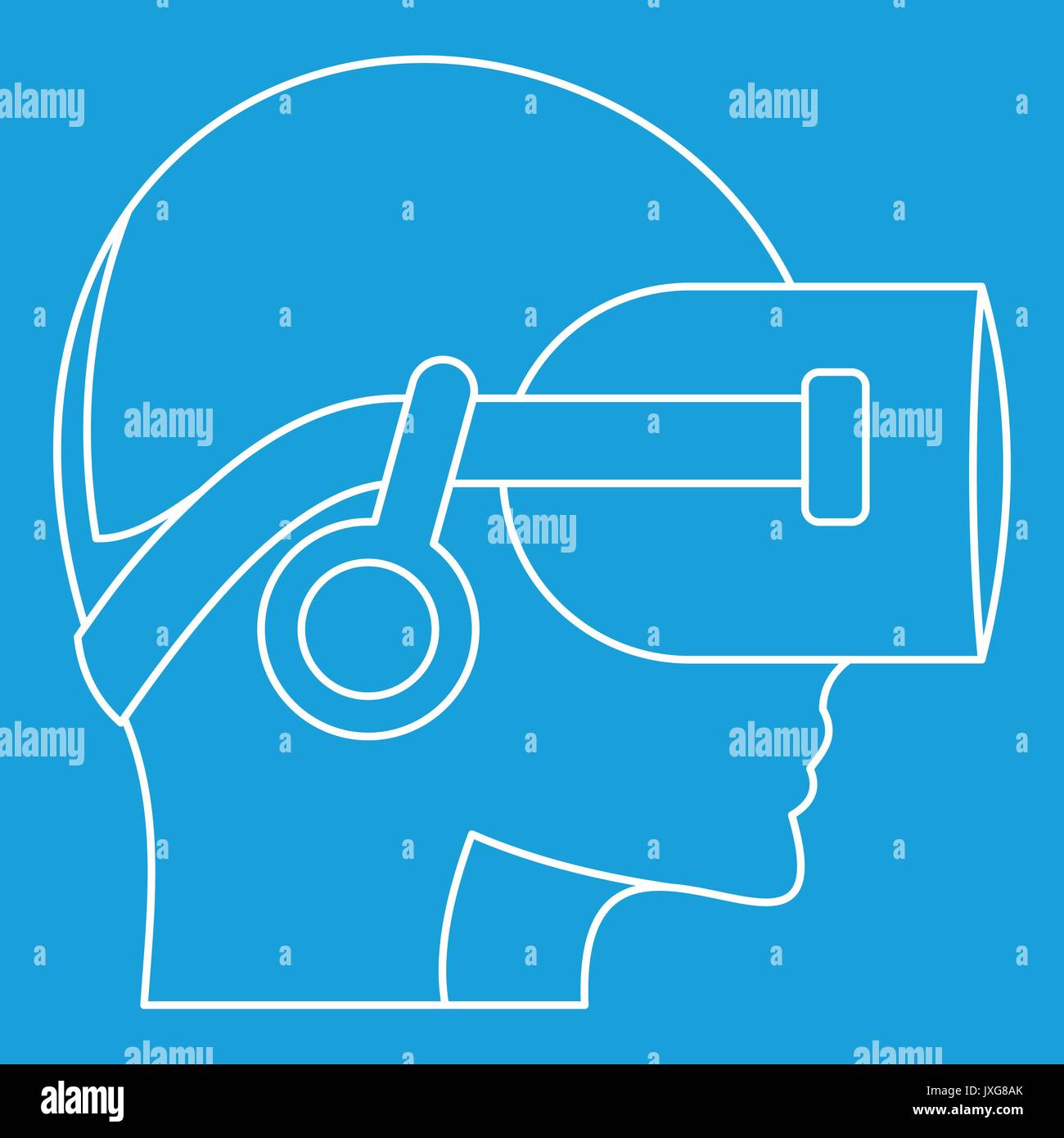 Vr headset icon, outline style Stock Vector Image & Art - Alamy