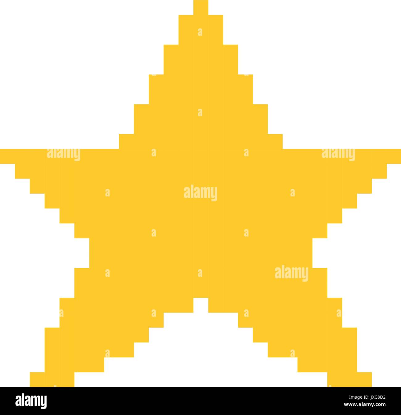 colorful pixelated golden star figure Stock Vector Image & Art - Alamy