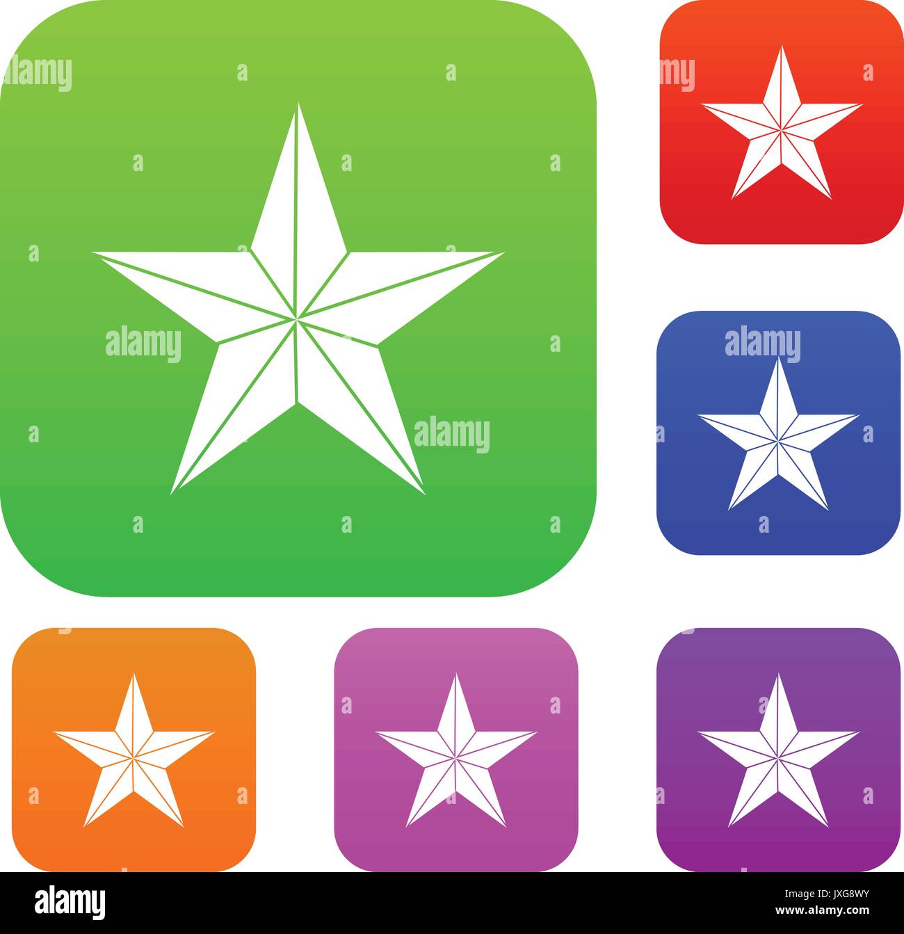 Star set collection Stock Vector Image & Art - Alamy