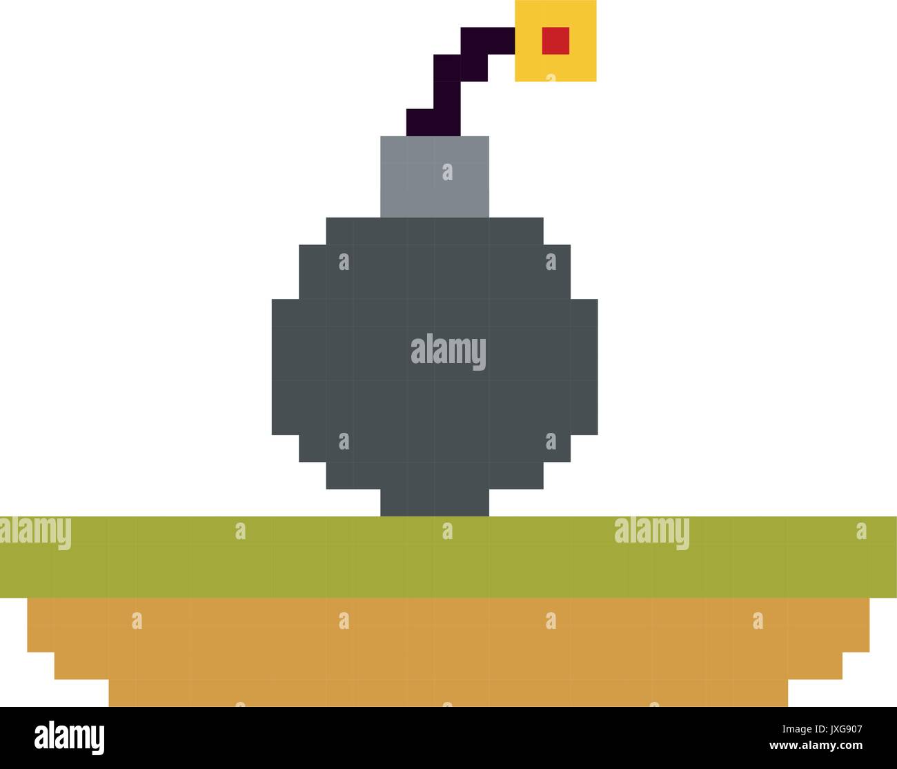 Pixel art explosion burst hi-res stock photography and images - Alamy