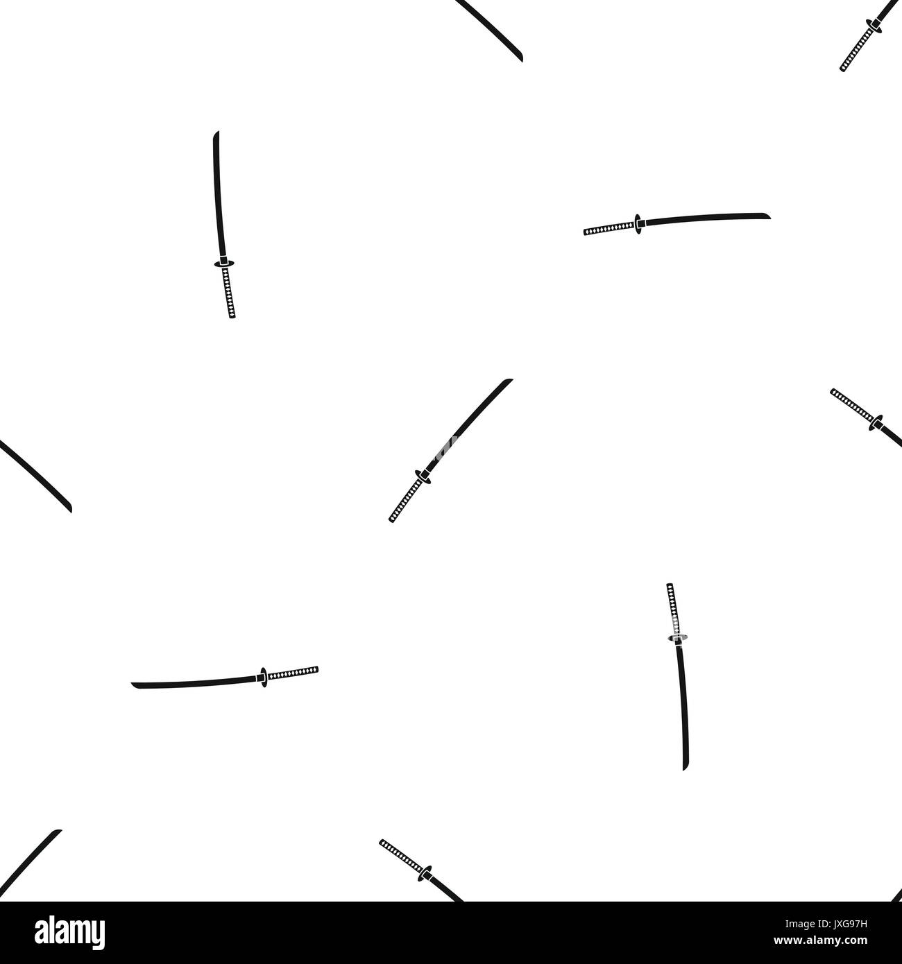 Japanese katana pattern seamless black Stock Vector Image & Art - Alamy