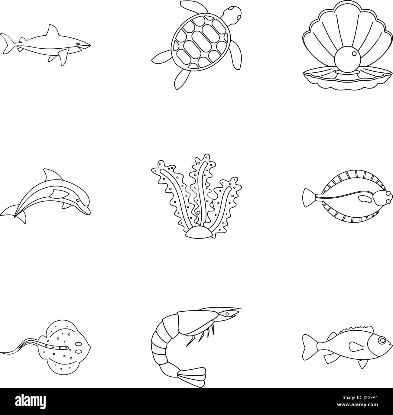Underwater fauna icons set, outline style Stock Vector Image & Art - Alamy Underwater fauna icons set, outline style Stock Vector Image & Art - Alamy