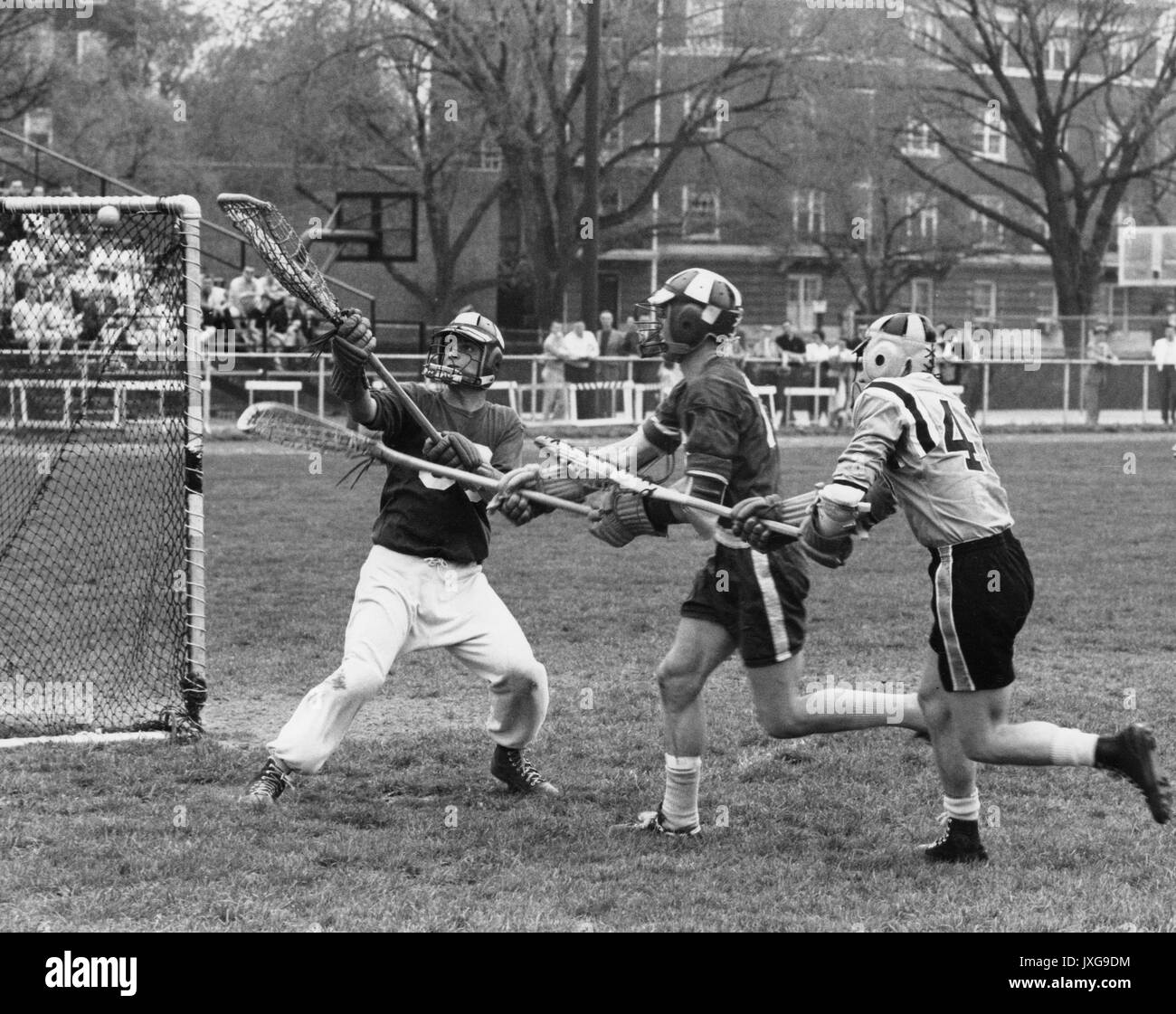 Lacrosse Action shot taken during an unidentified lacrosse match at ...