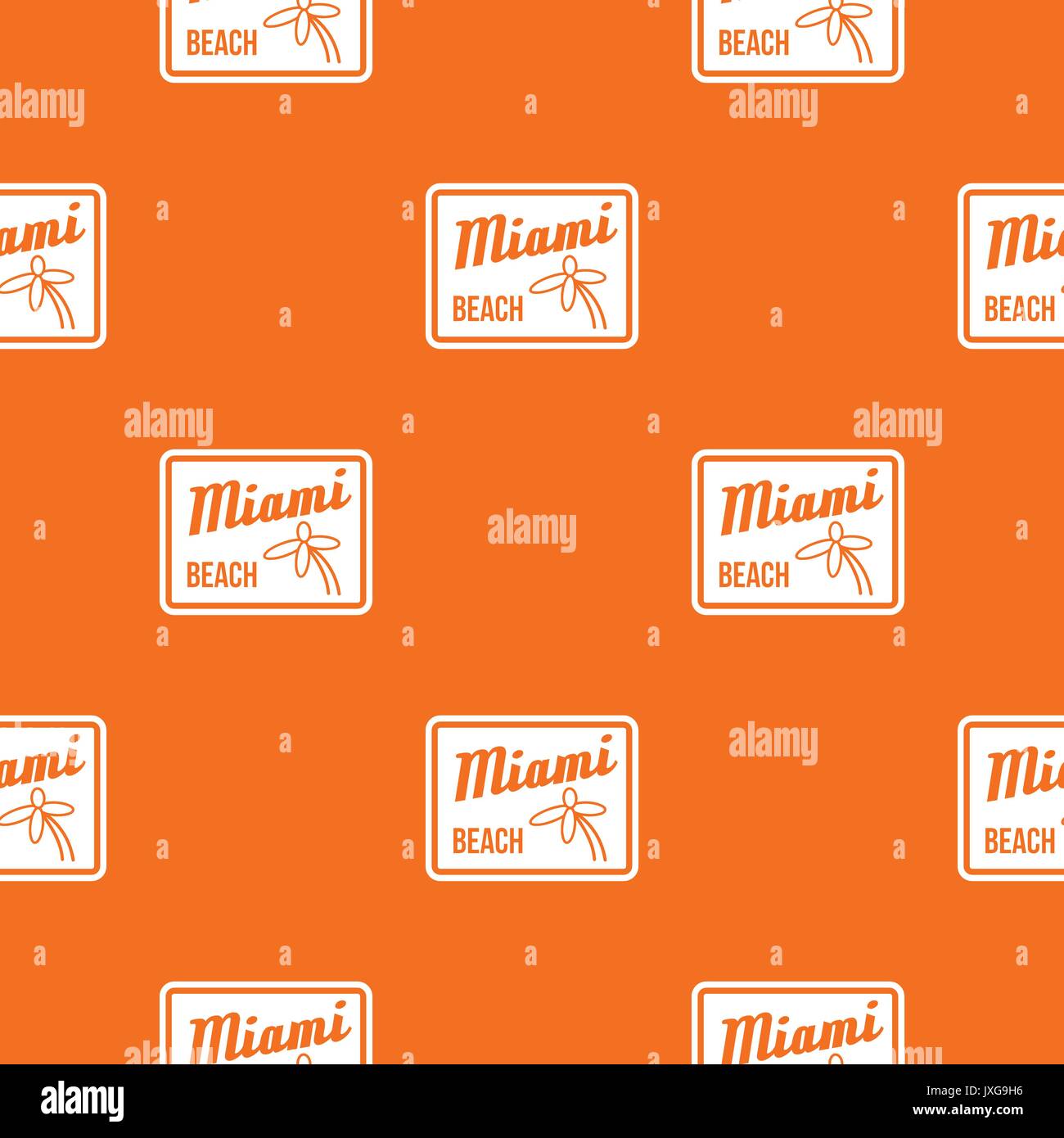 Miami beach pattern seamless Stock Vector Image & Art - Alamy