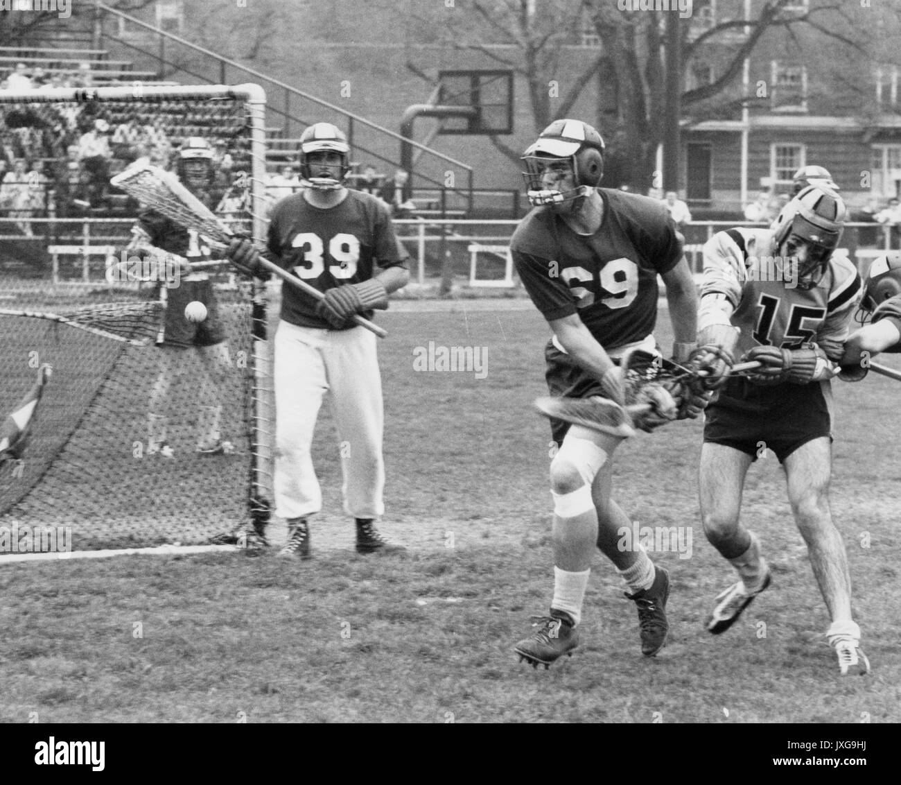 Lacrosse Action shot taken during an unidentified lacrosse match at ...