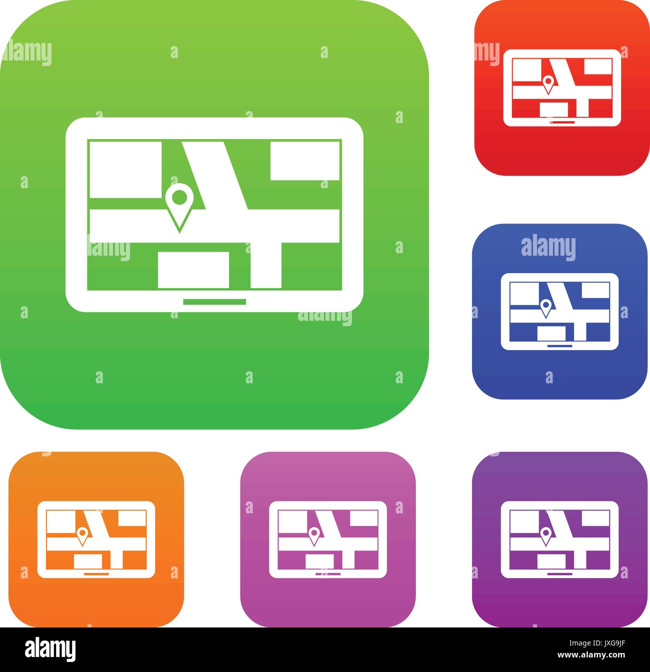 Navigation set collection Stock Vector Image & Art - Alamy