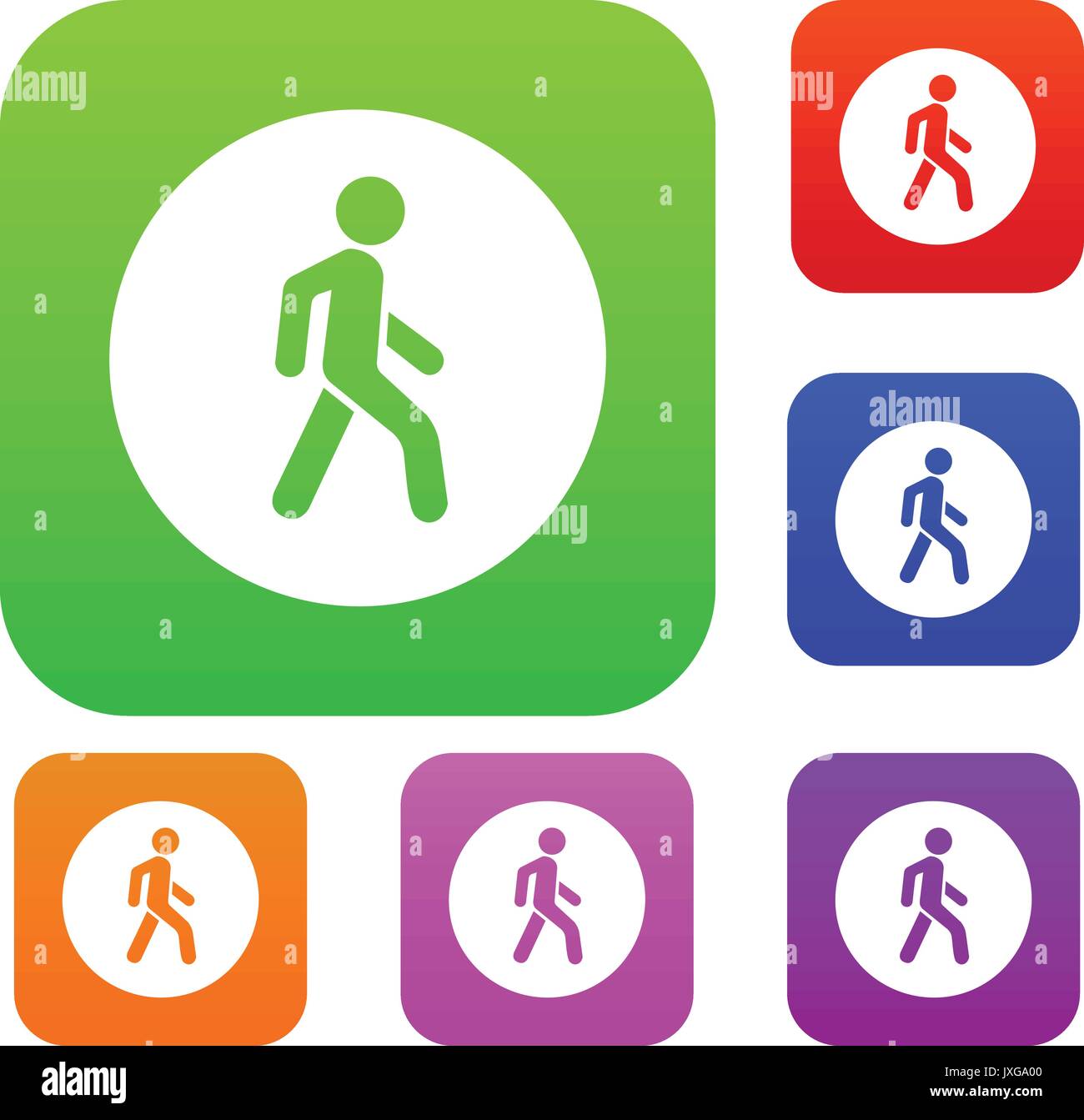 Pedestrians only road sign set collection Stock Vector Image & Art - Alamy