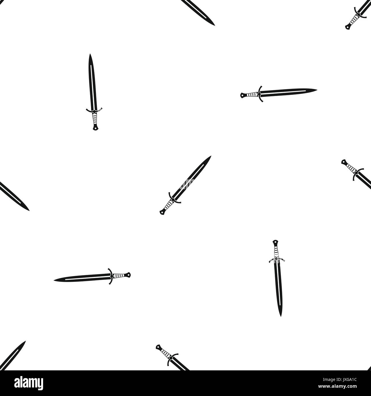 Long sword pattern seamless black Stock Vector Image & Art - Alamy