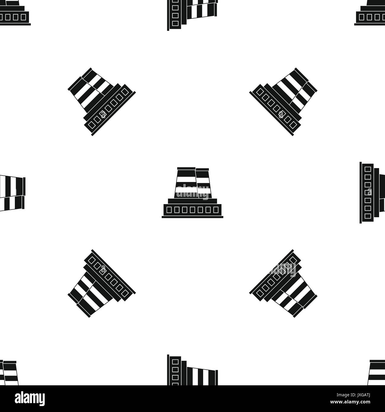 Manufacturing plant pattern seamless black Stock Vector Image & Art - Alamy