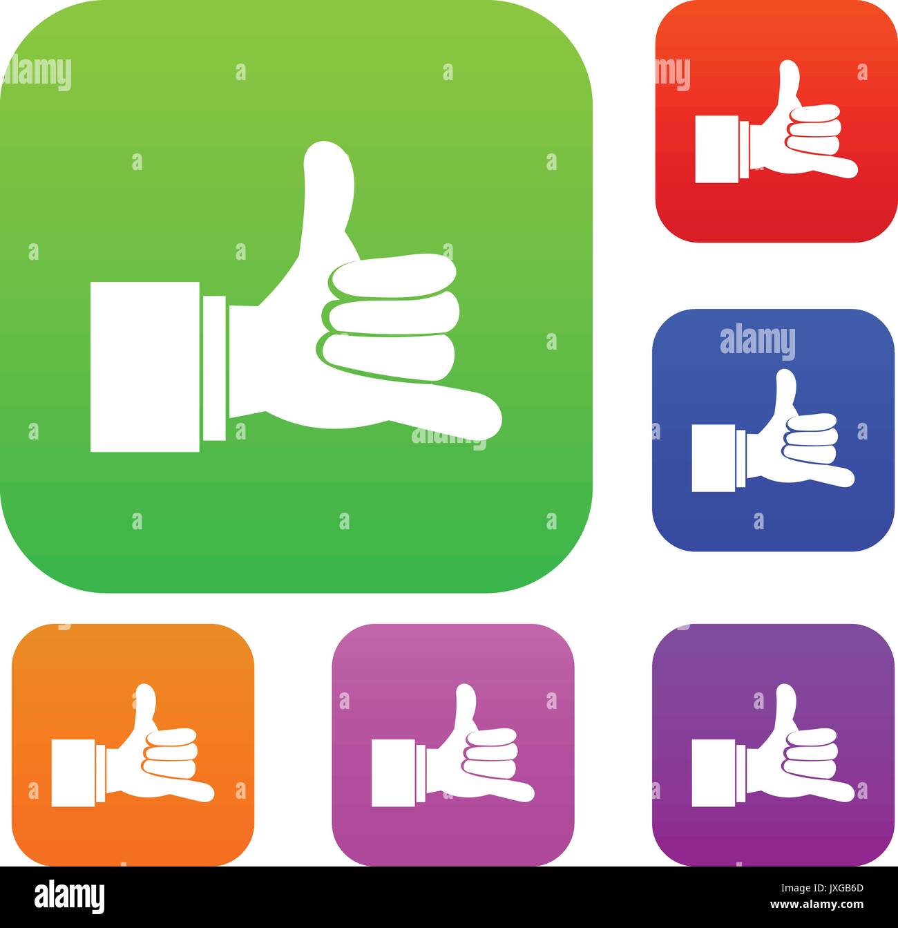 Call me gesture set collection Stock Vector Image & Art - Alamy