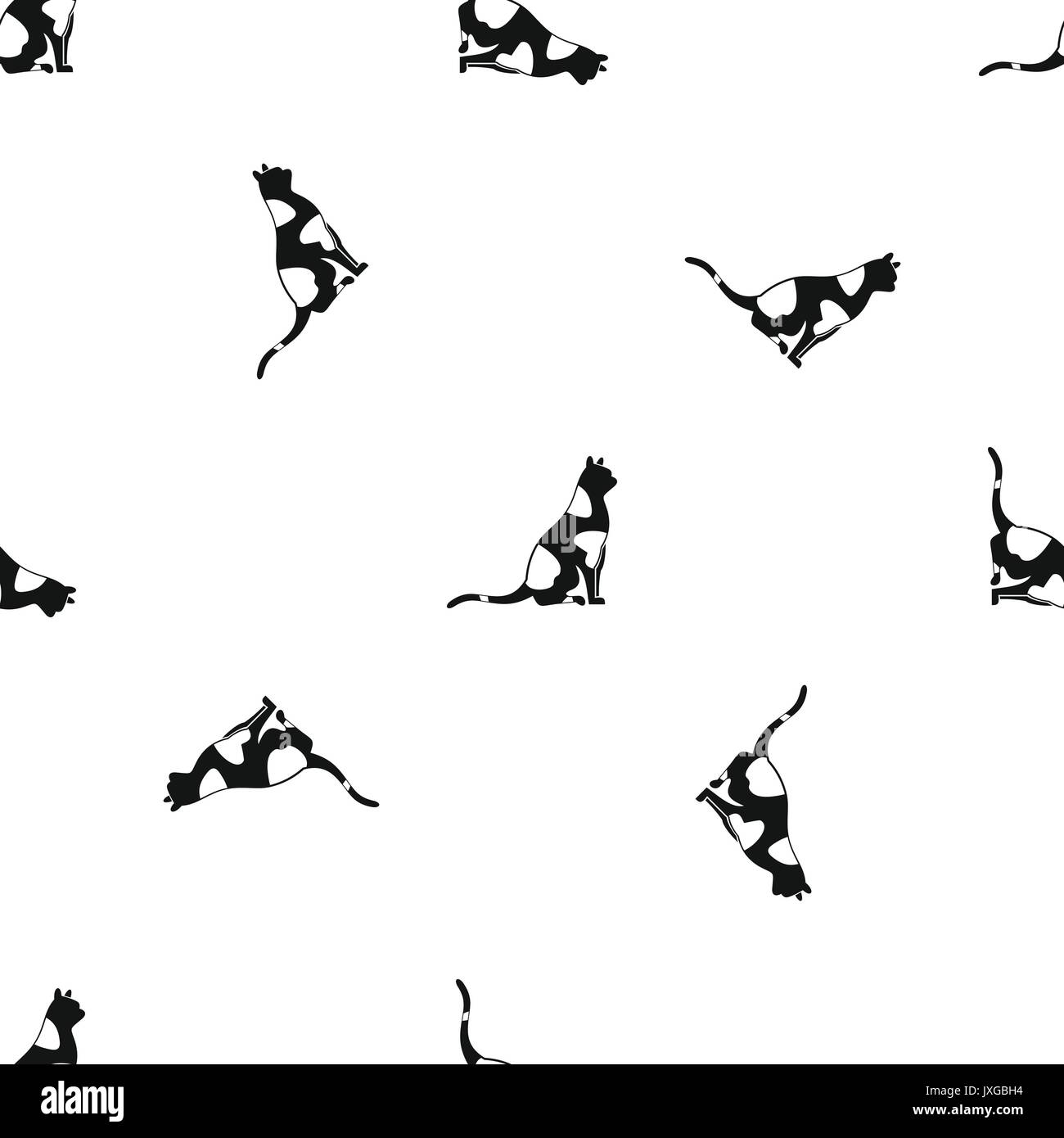 Kitten sitting adorable outline vector Black and White Stock Photos ...