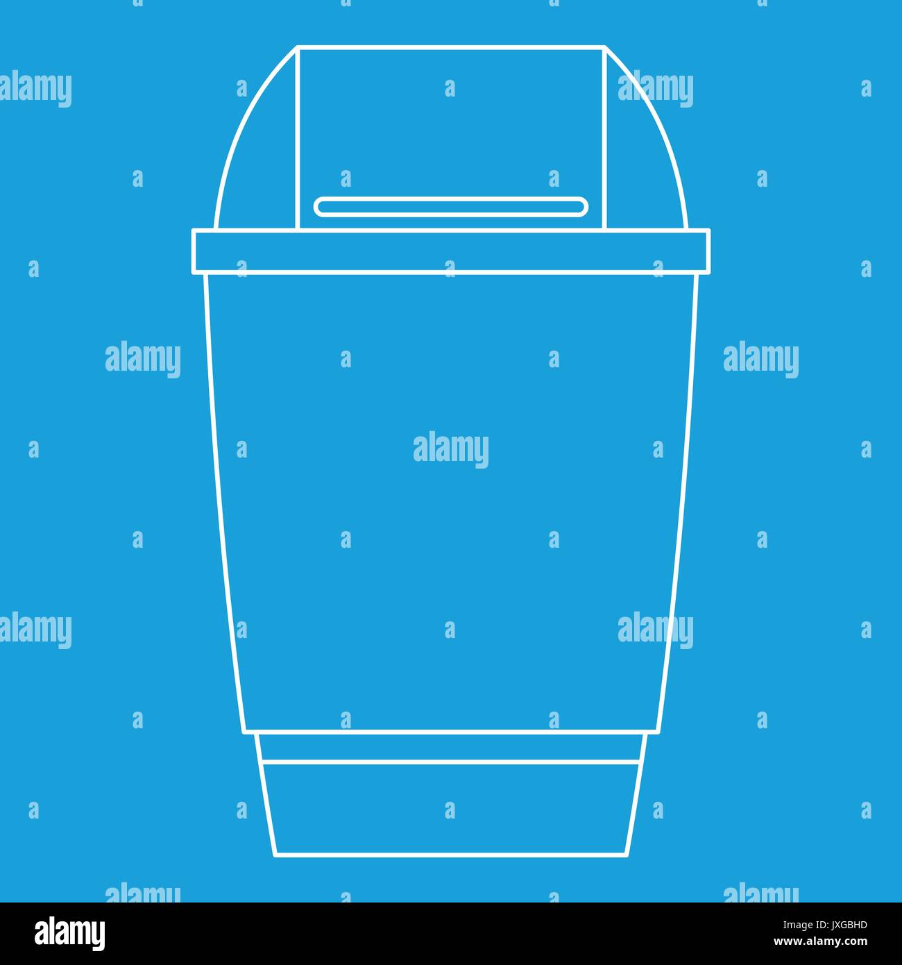Dustbin icon, outline style Stock Vector Image & Art - Alamy