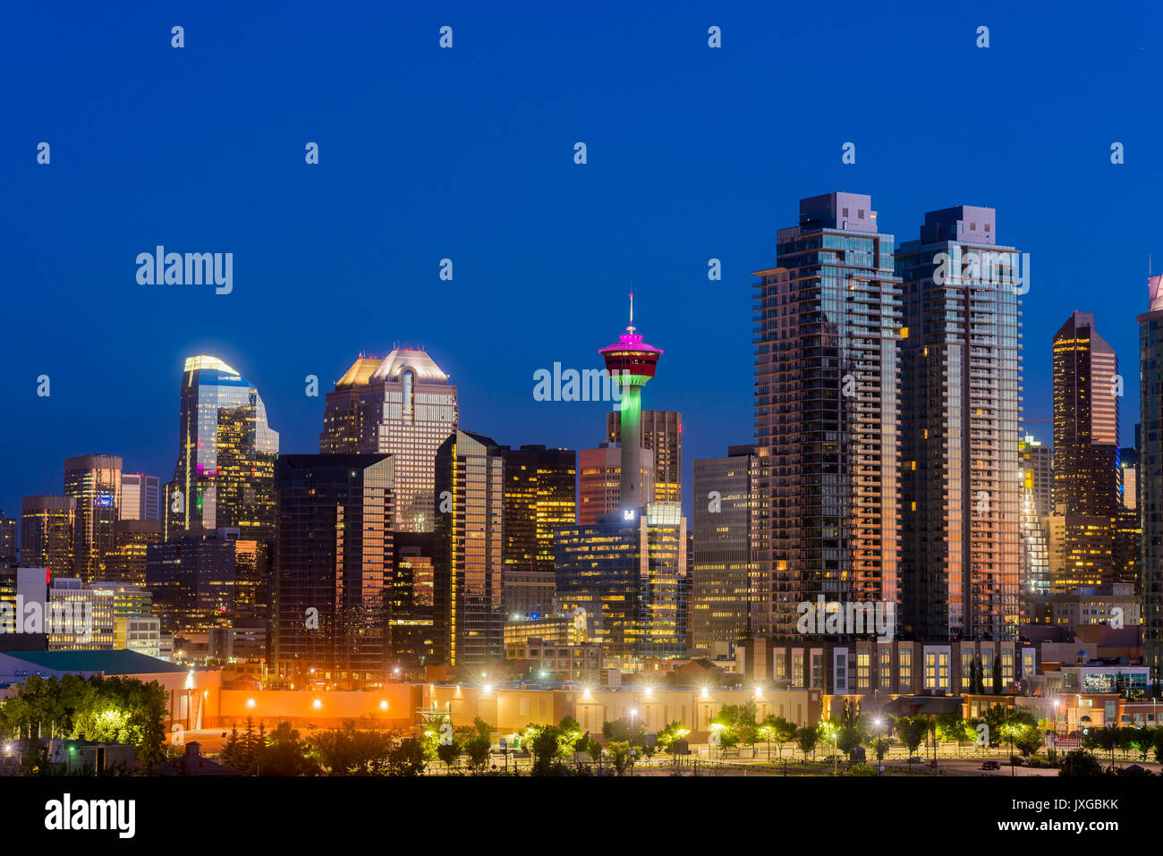 Downtown skyline, Calgary, Alberta, Canada Stock Photo - Alamy