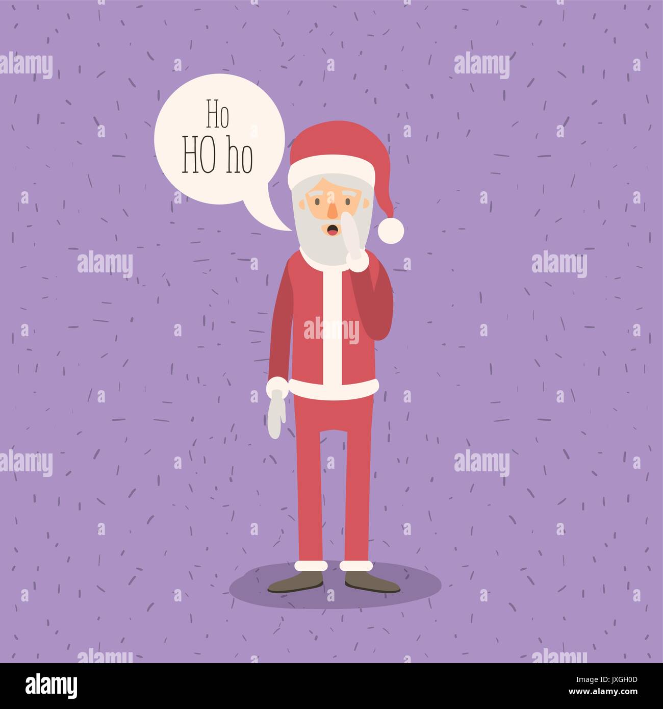 color poster with sparks with full body caricature of santa claus with ...