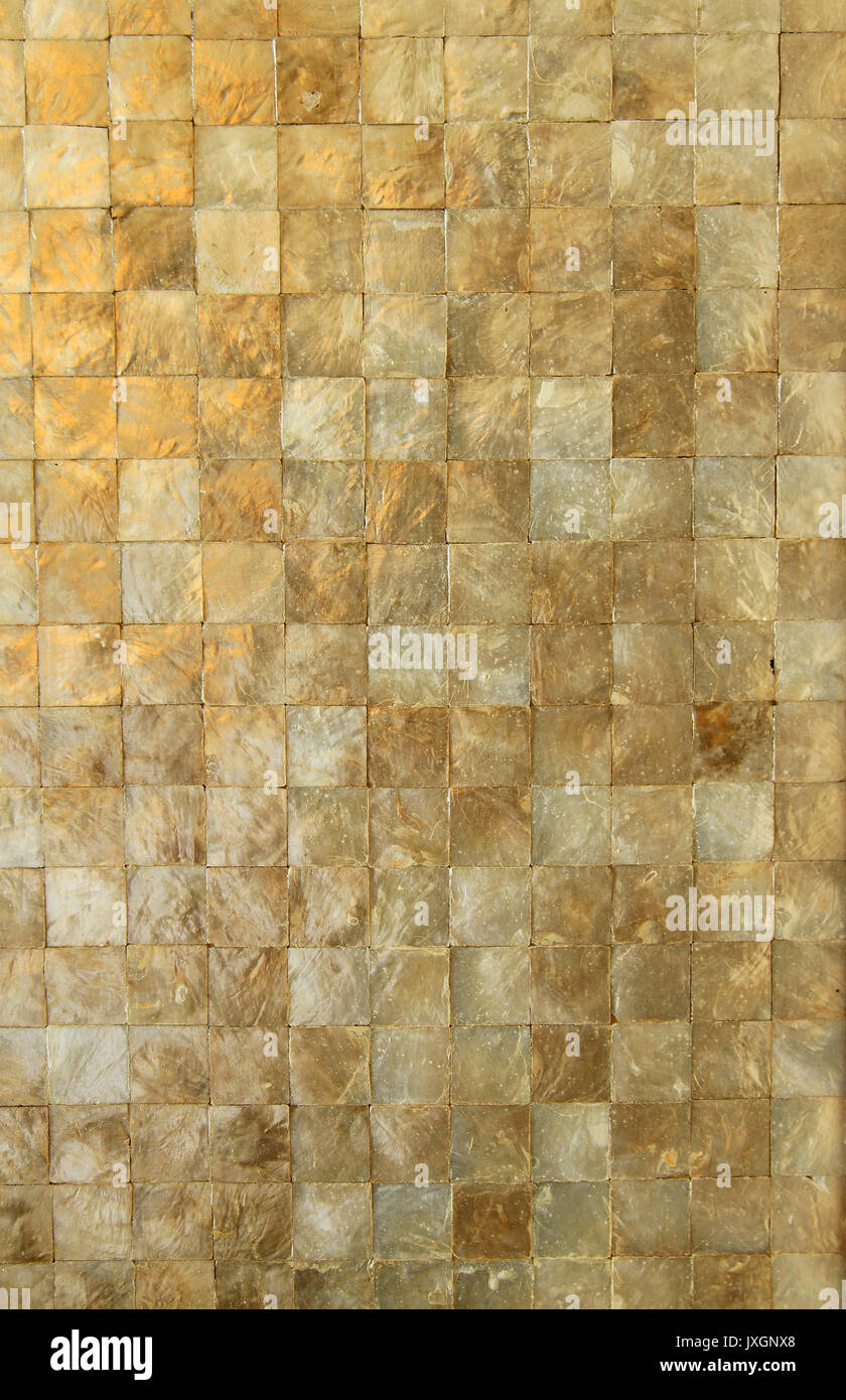 Marble floor or wall square tile pattern. Ochre brown texture Stock ...