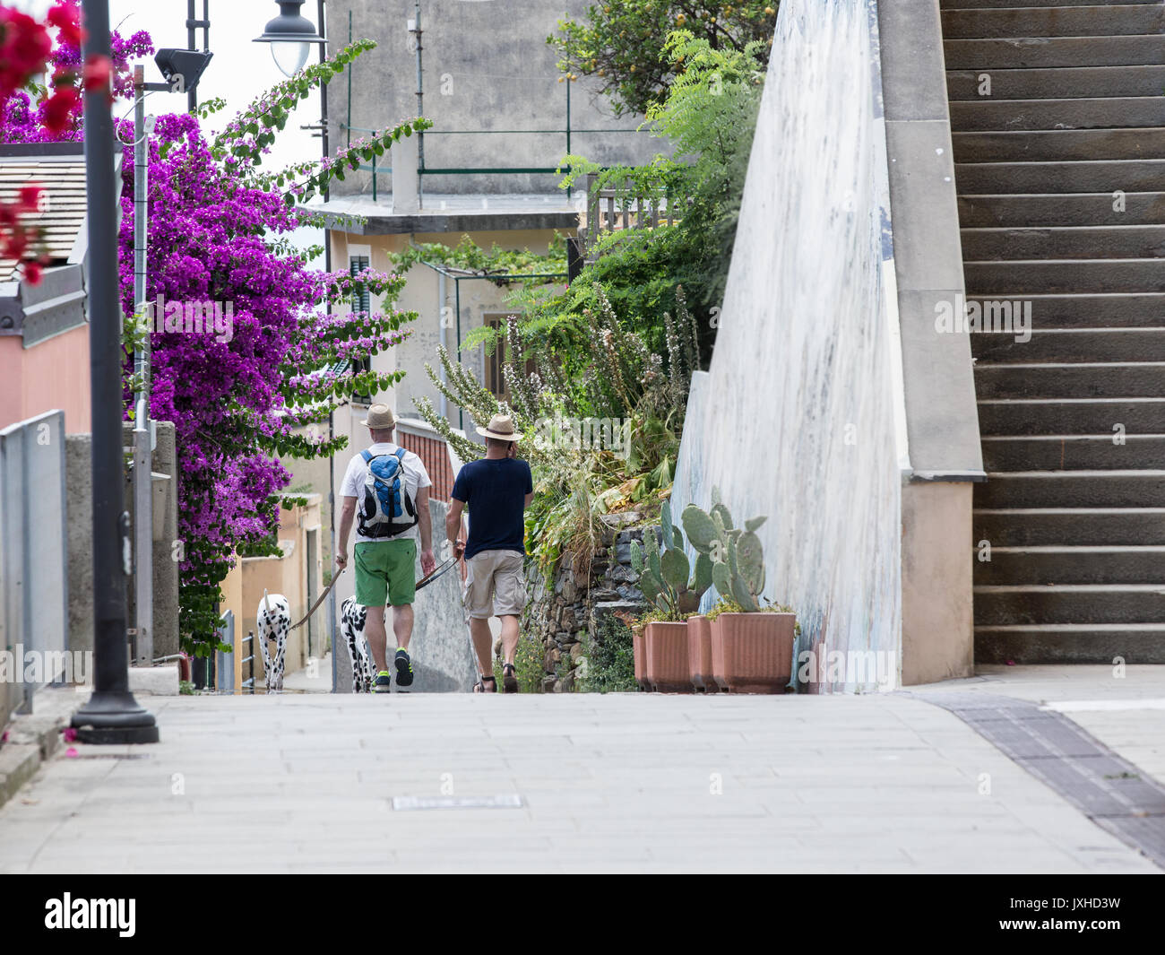Evening Stroll In Cinque Terre Stock Photo - Alamy