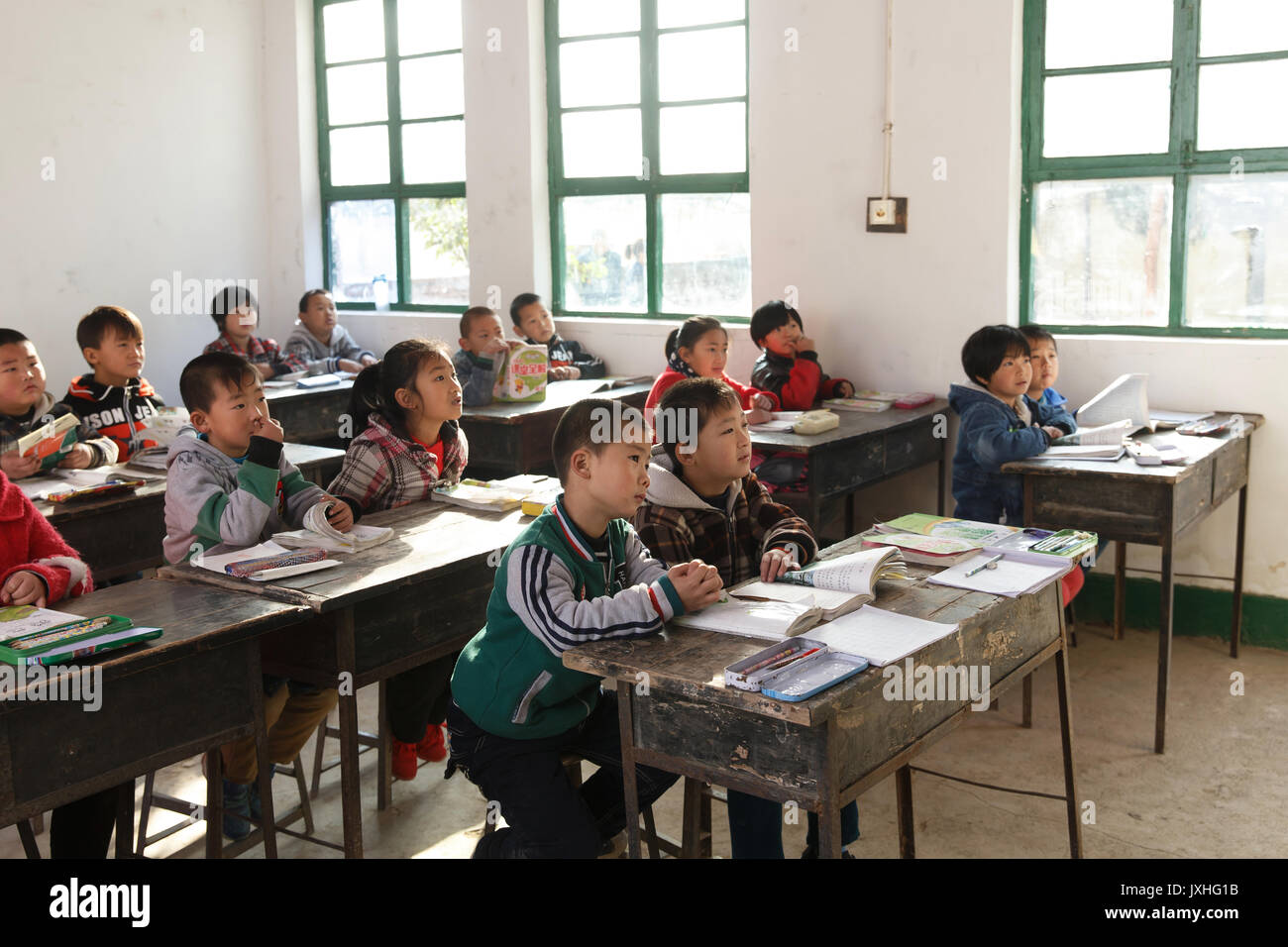 Primary school students in rural primary school Stock Photo - Alamy