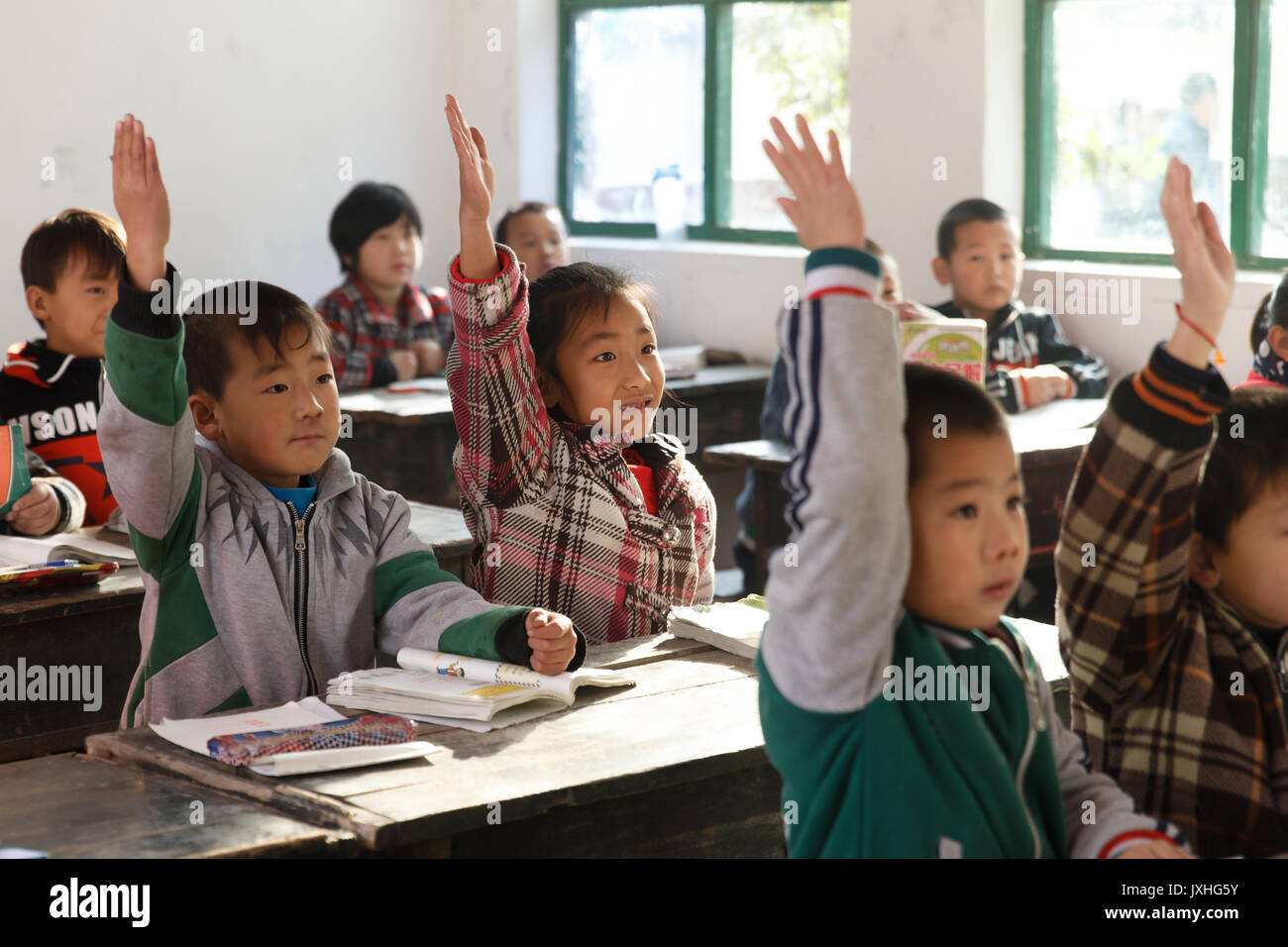 Primary school students in rural primary school Stock Photo - Alamy